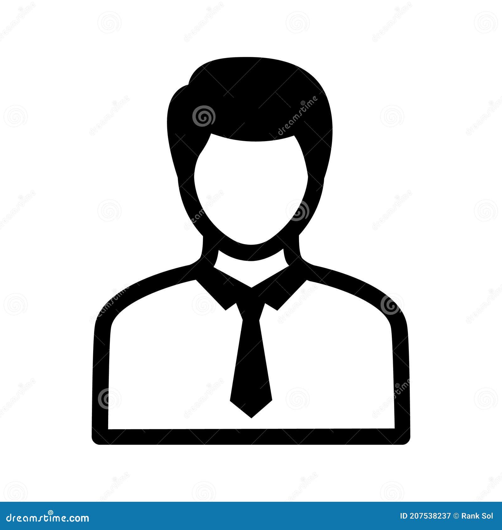 Employee Flat Vector Icon Which Can Easily Modify or Edit Stock Vector ...
