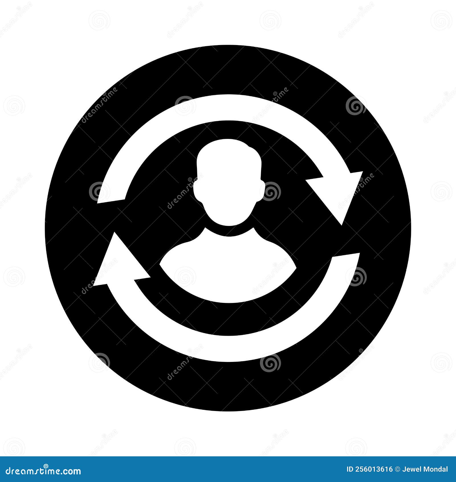 Employee, Flow, Qualification Icon. Black Vector Graphics Stock ...