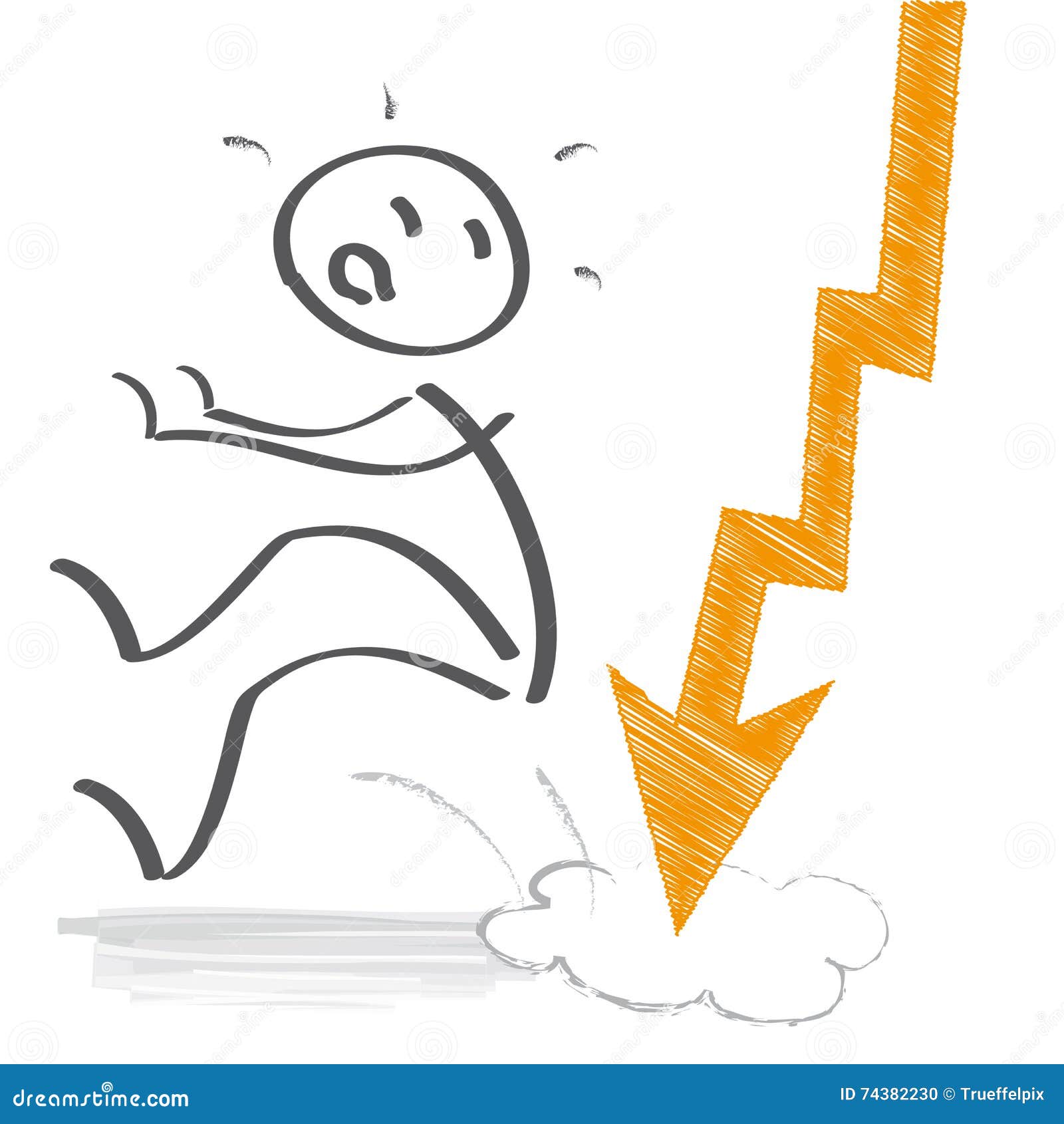 Employee get into trouble stock illustration. Illustration of ...