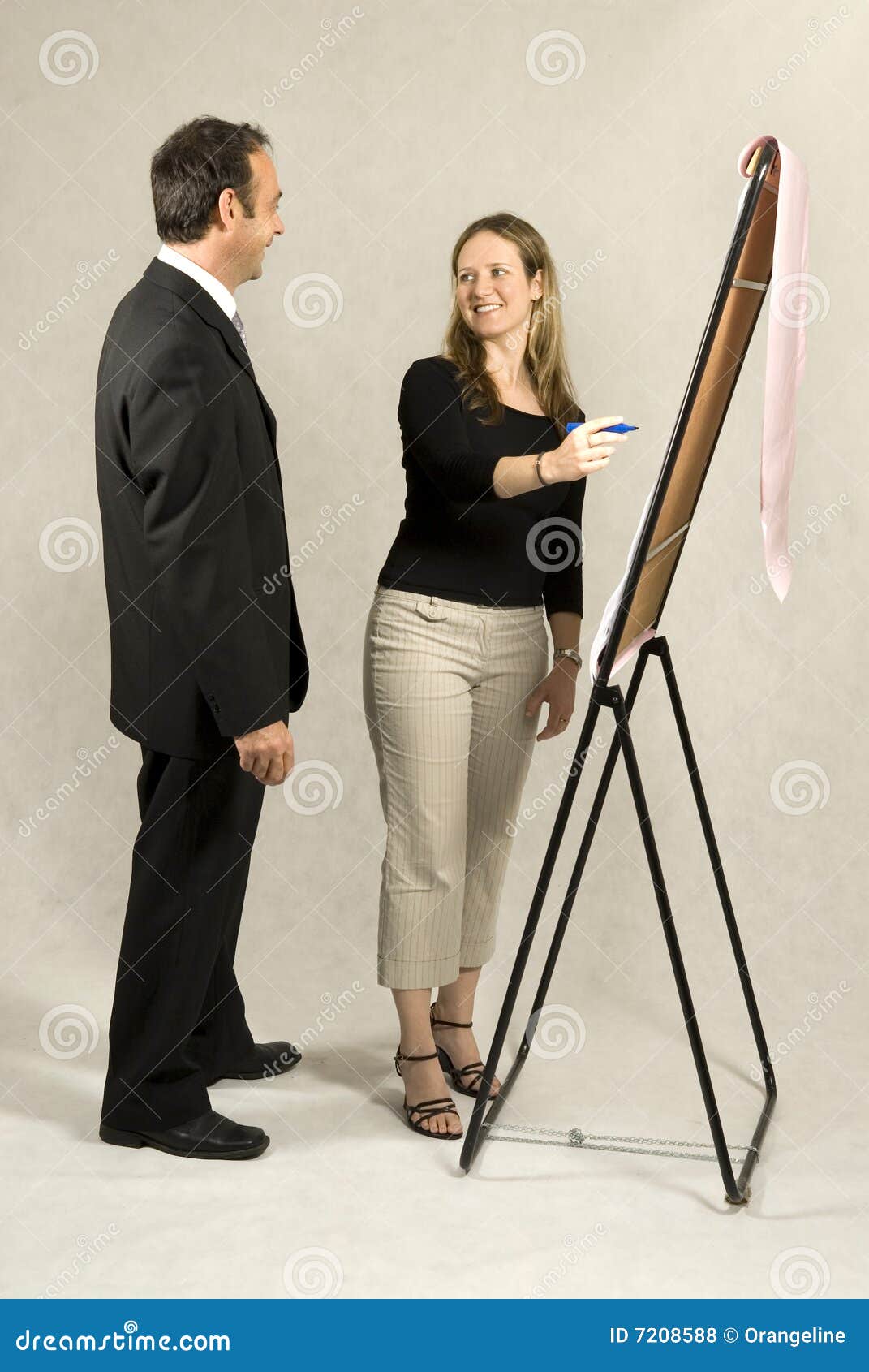 Employee Giving Presentation Stock Photo - Image of corporate, cheerful ...
