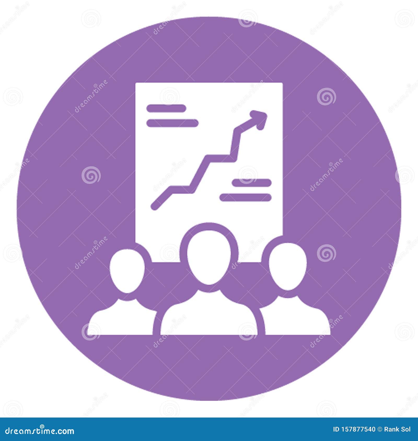 Employee Growth, Growth Chart . Vector Icon Which Can Easily Modify or ...