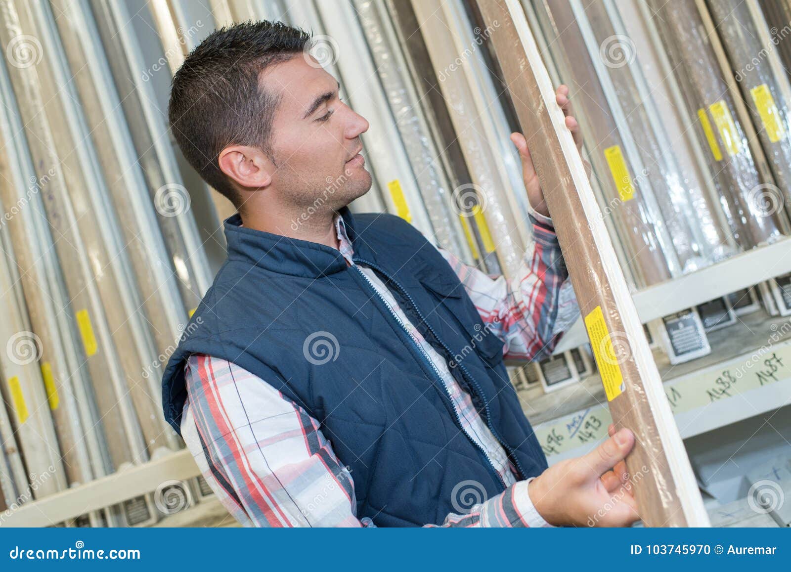 Employee Hardware Store at Work Stock Photo - Image of craft, customer ...