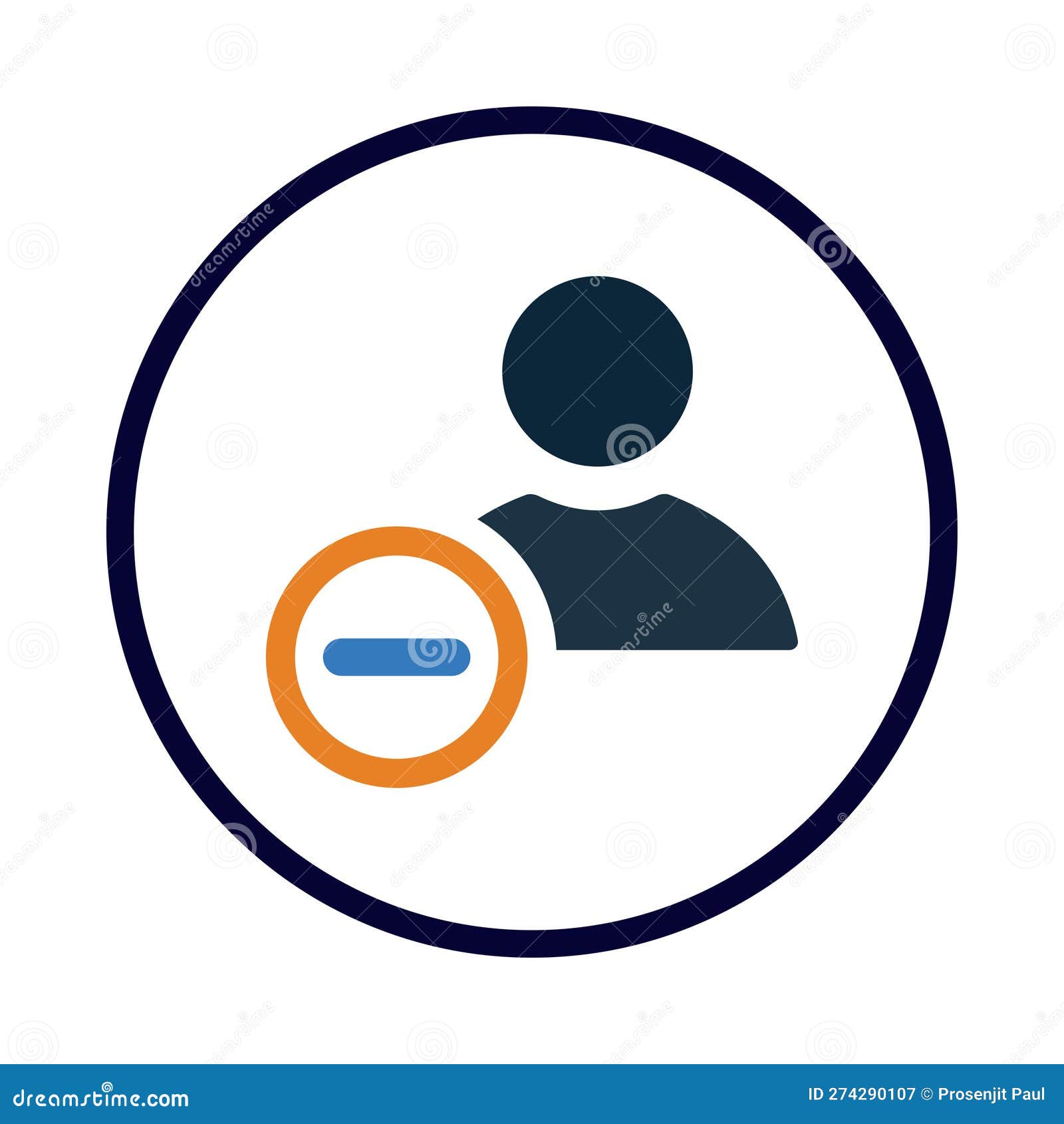 Employee, Human, Minus, People, Profile, Remove, User Icon Stock Vector ...