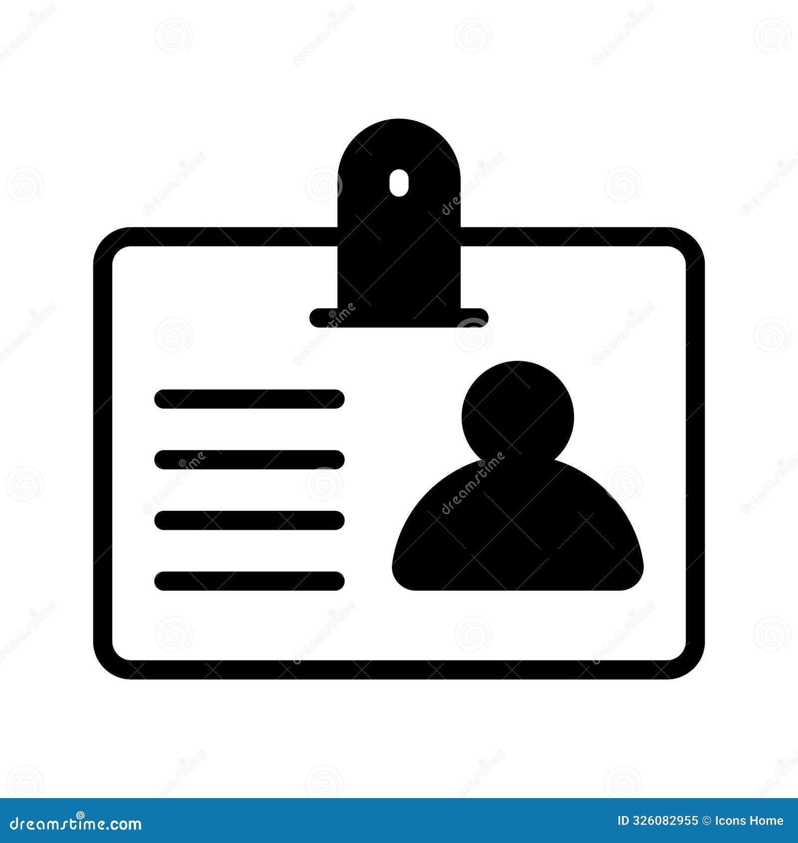 Employee Id Card Vector Design, Entry Pass Icon in Modern Style Stock ...