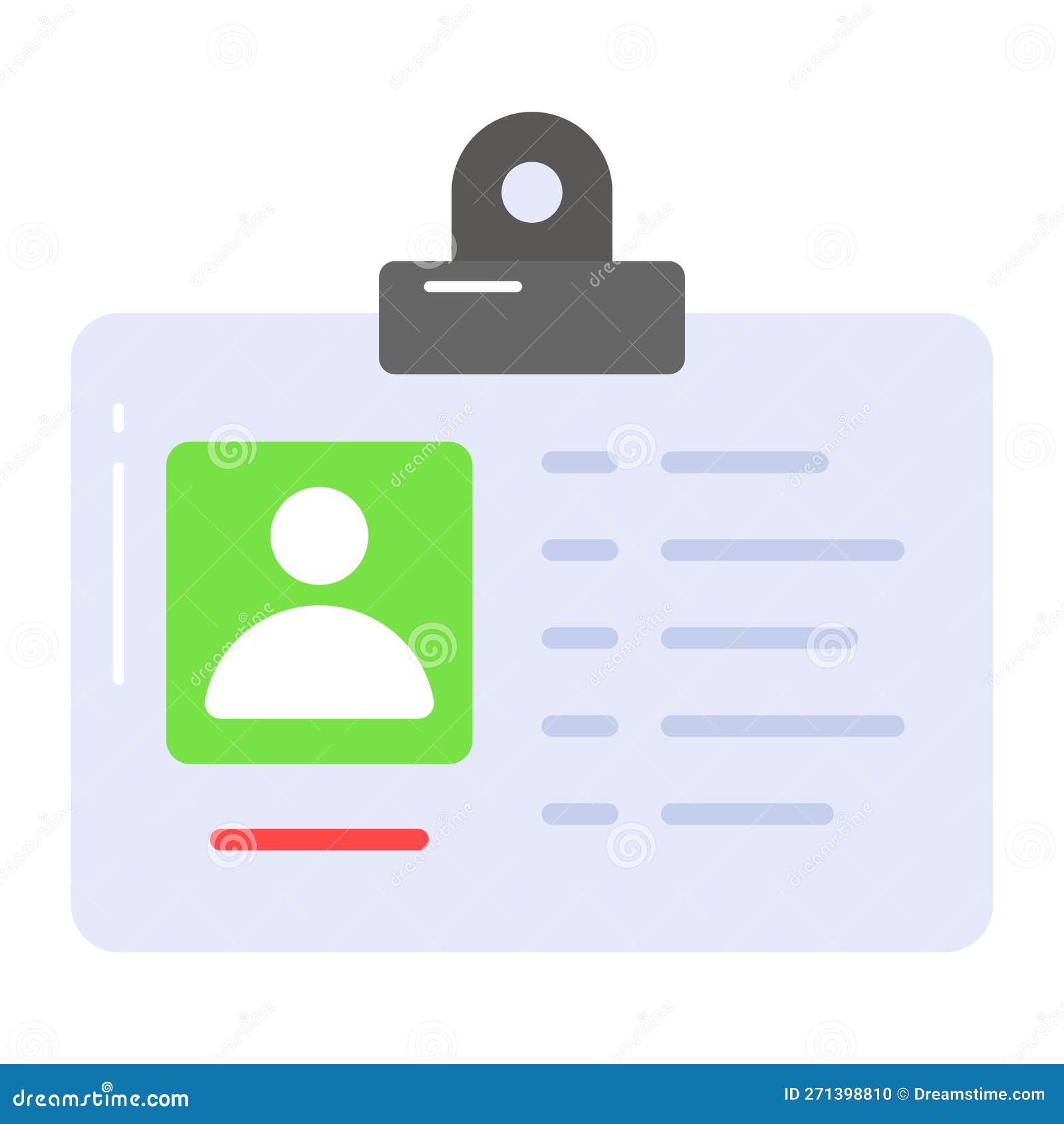 Employee Id Card Vector Design, User Identification Icon Stock Vector ...