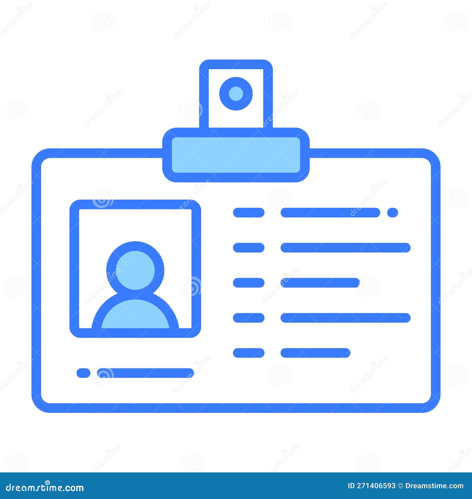 Employee Id Card Vector Design, User Identification Icon Stock Vector ...