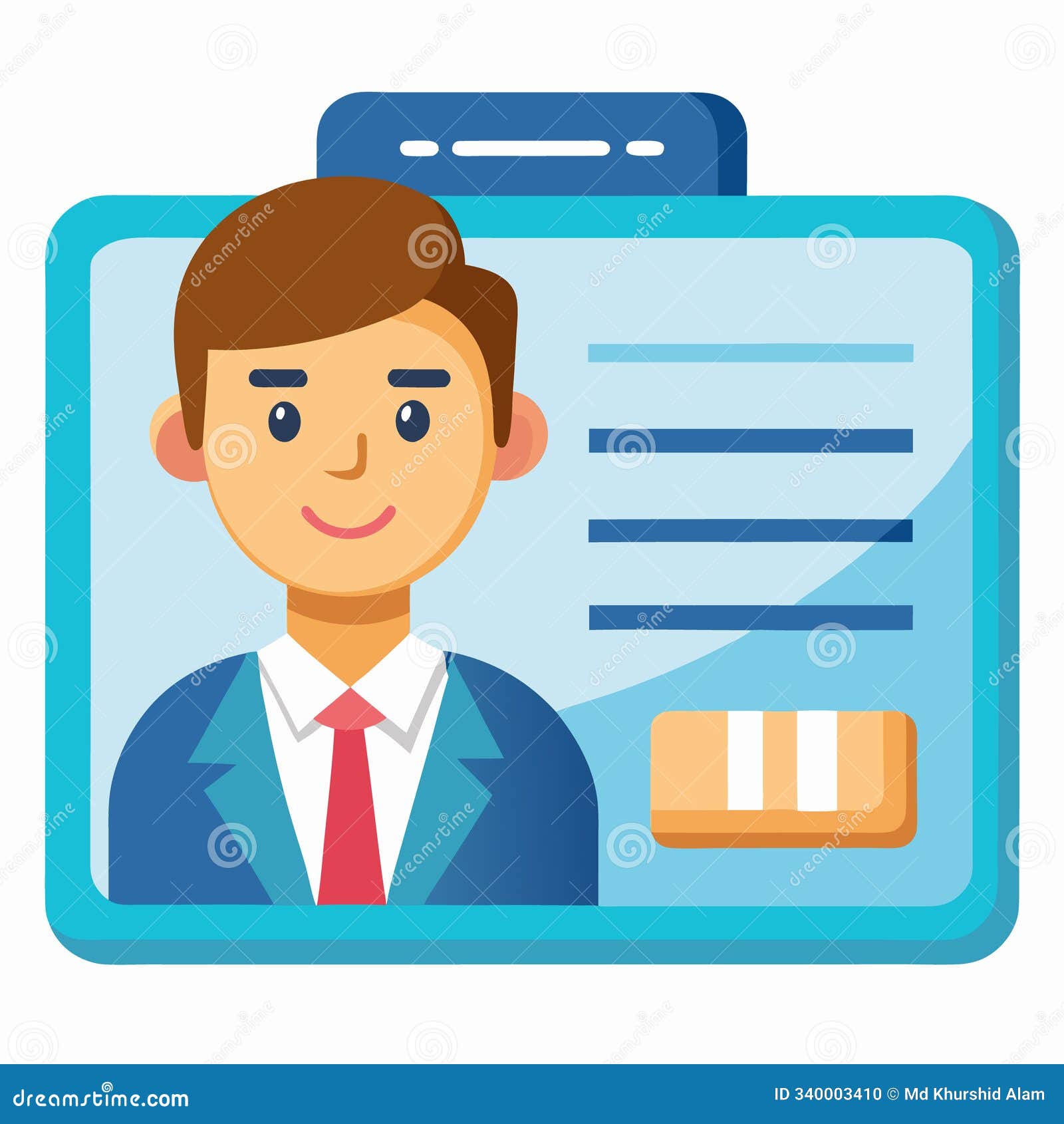 Employee ID Cards With Male Avatars, Featuring Clean And Modern Designs ... Employee ID Cards With Male Avatars, Featuring Clean And Modern Designs ...