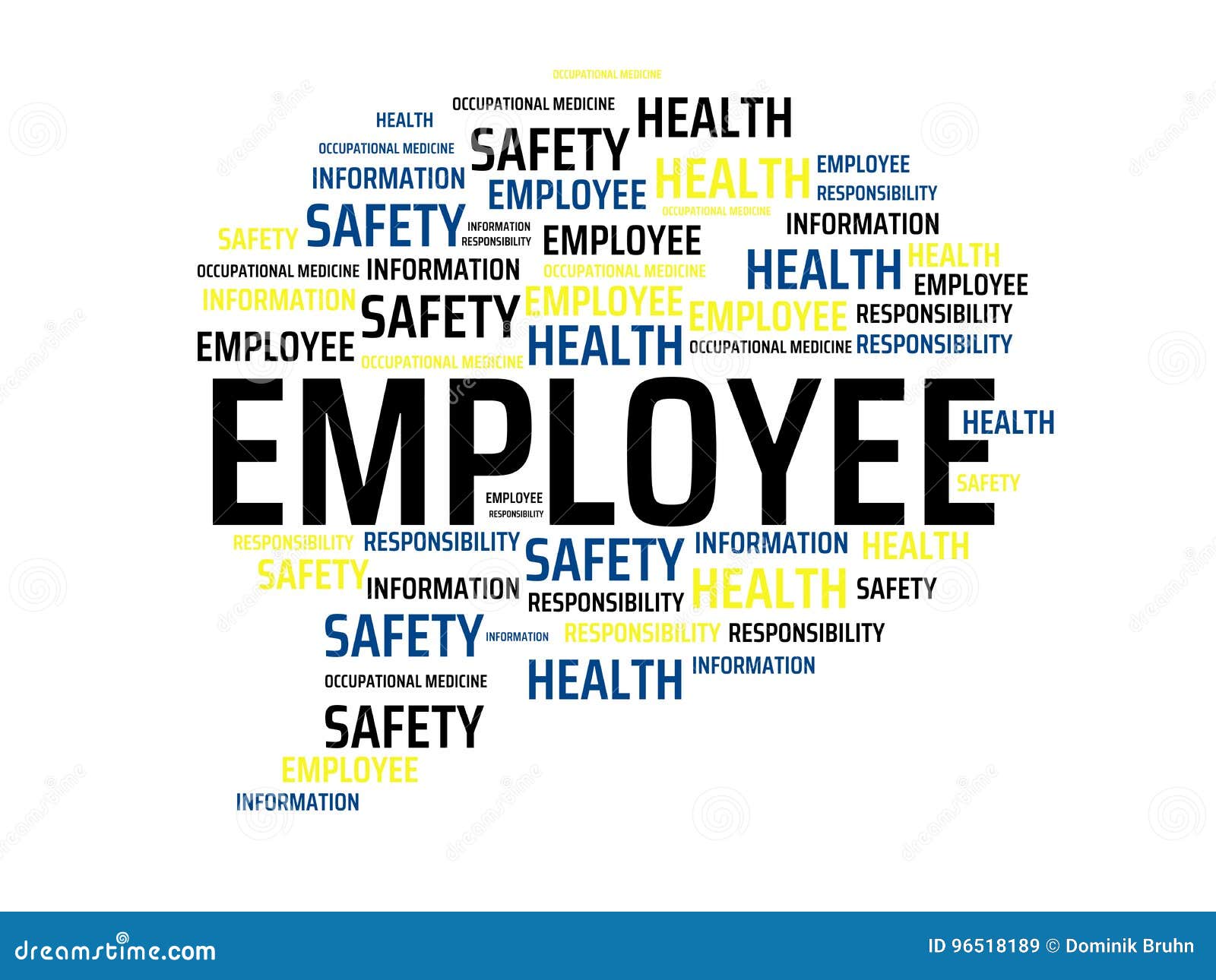 EMPLOYEE - Image with Words Associated with the Topic WORK SAFETY, Word ...