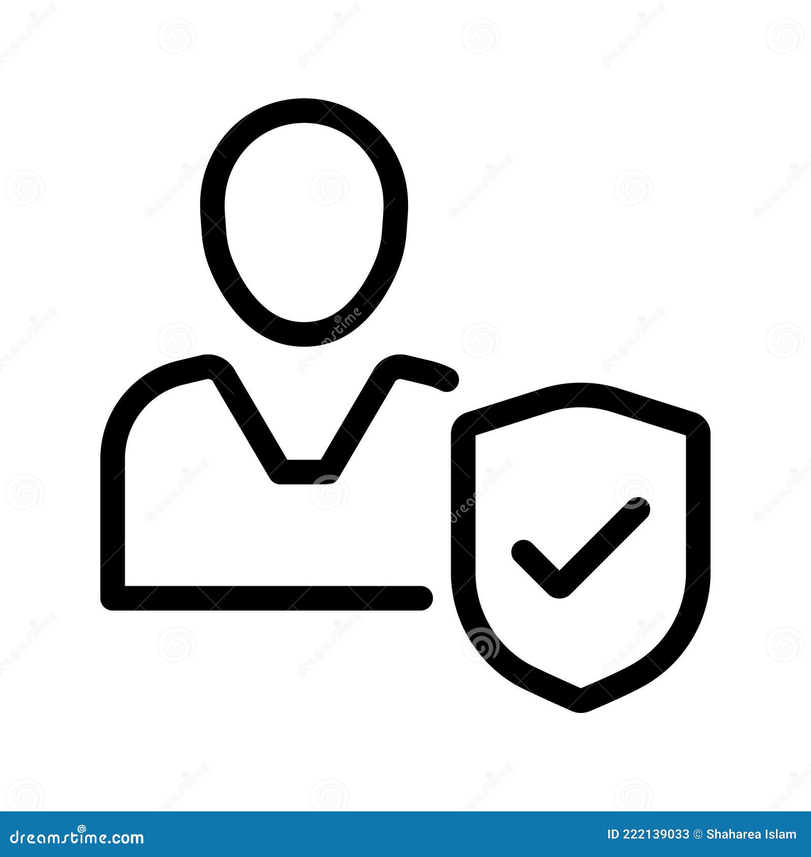 Employee insurance icon stock vector. Illustration of vector - 222139033