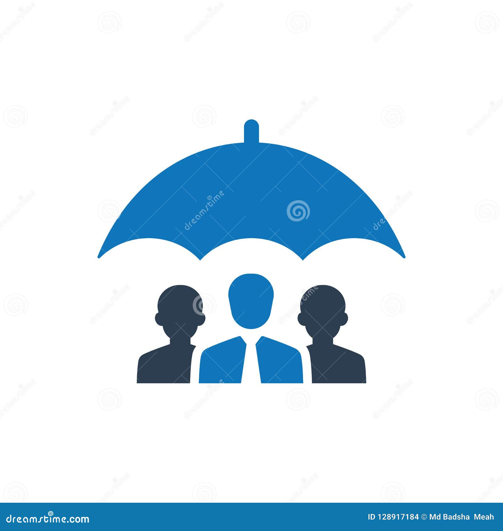 Employee Insurance Icon stock vector. Illustration of vector - 128917184
