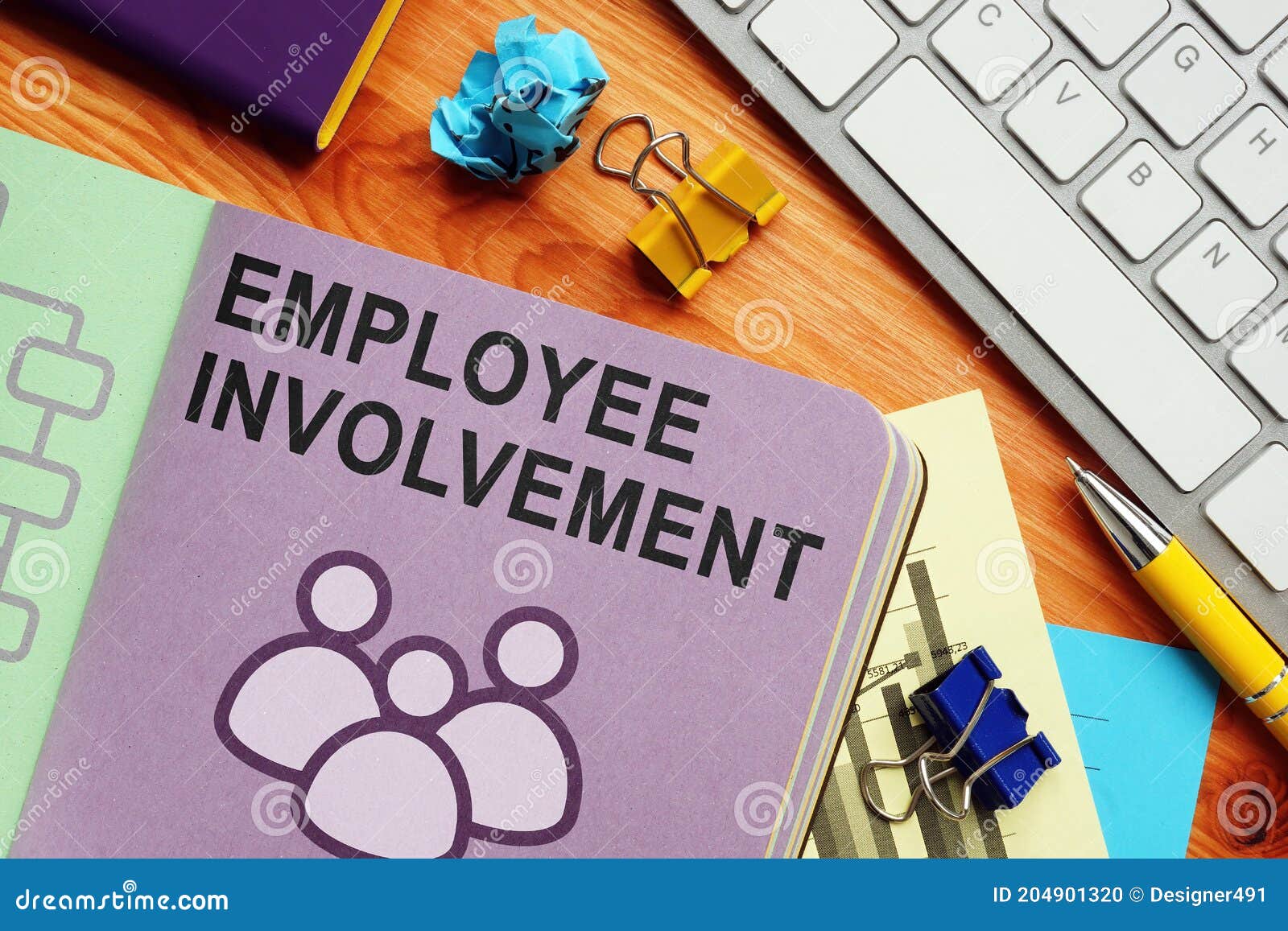 The Employee Involvement Data in the Report. Stock Photo - Image of ...