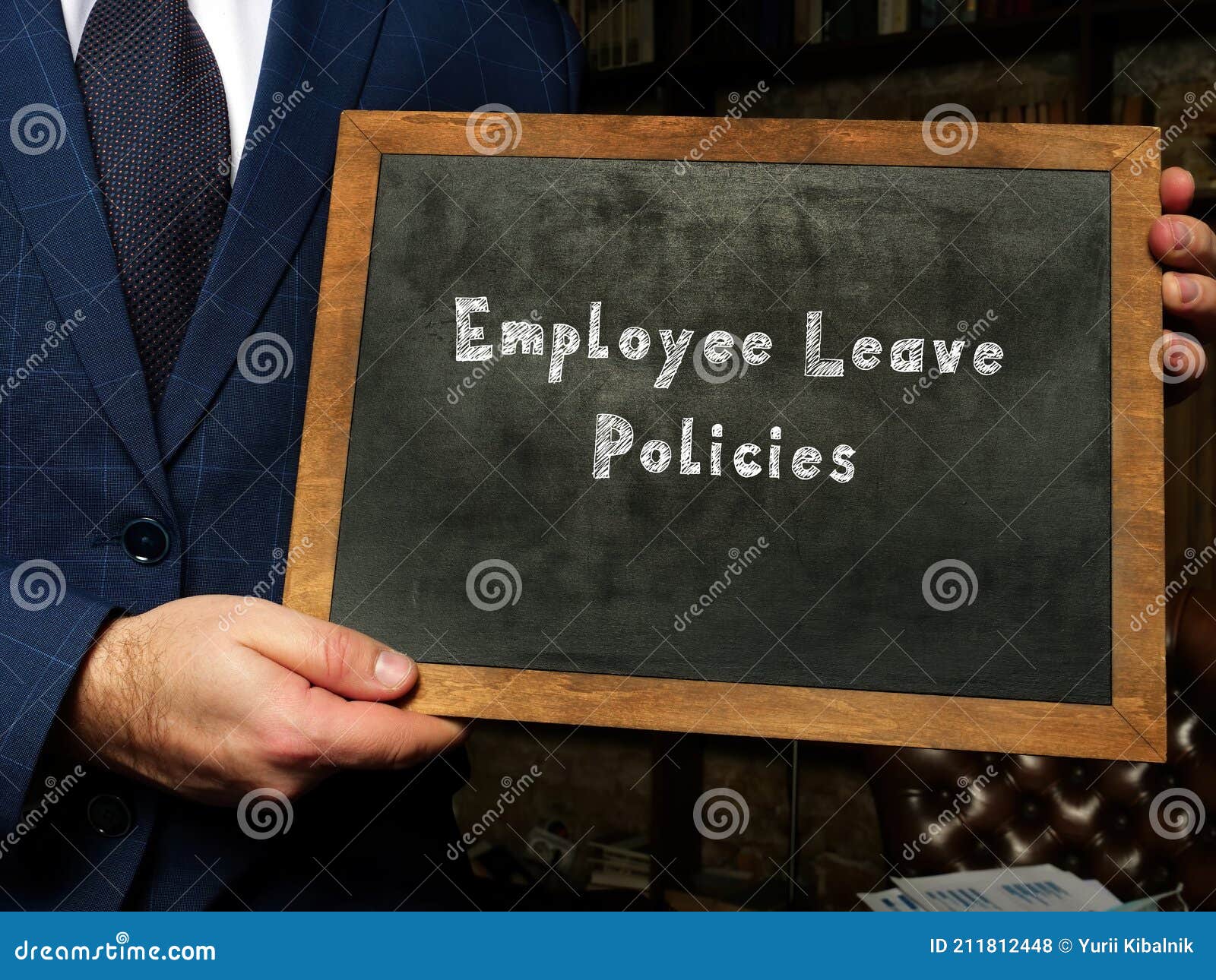 Employee Leave Policies Phrase on Chalkboard Stock Photo - Image of ...