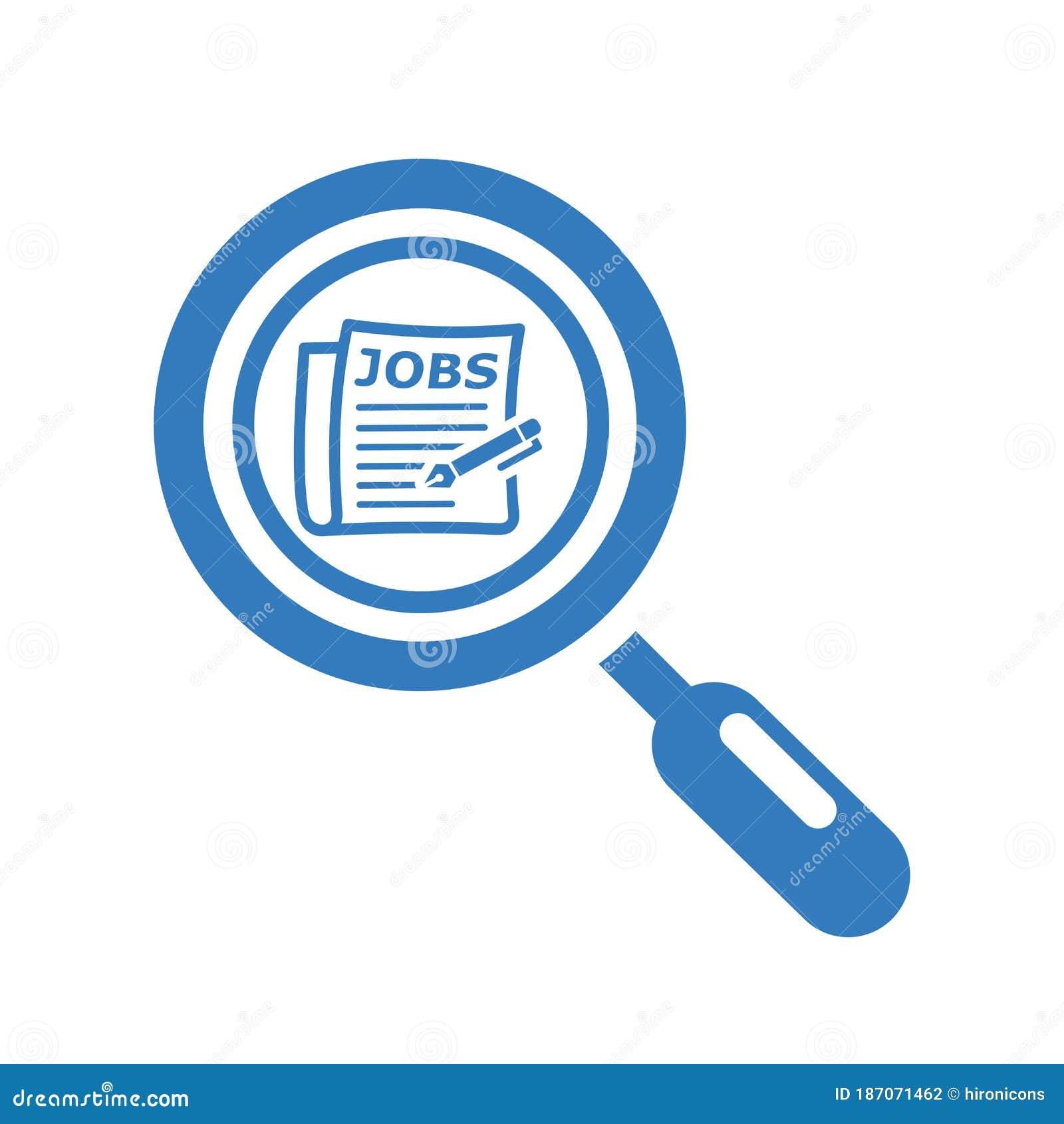 Employee, Looking, Search Job Icon Design Stock Vector - Illustration ...