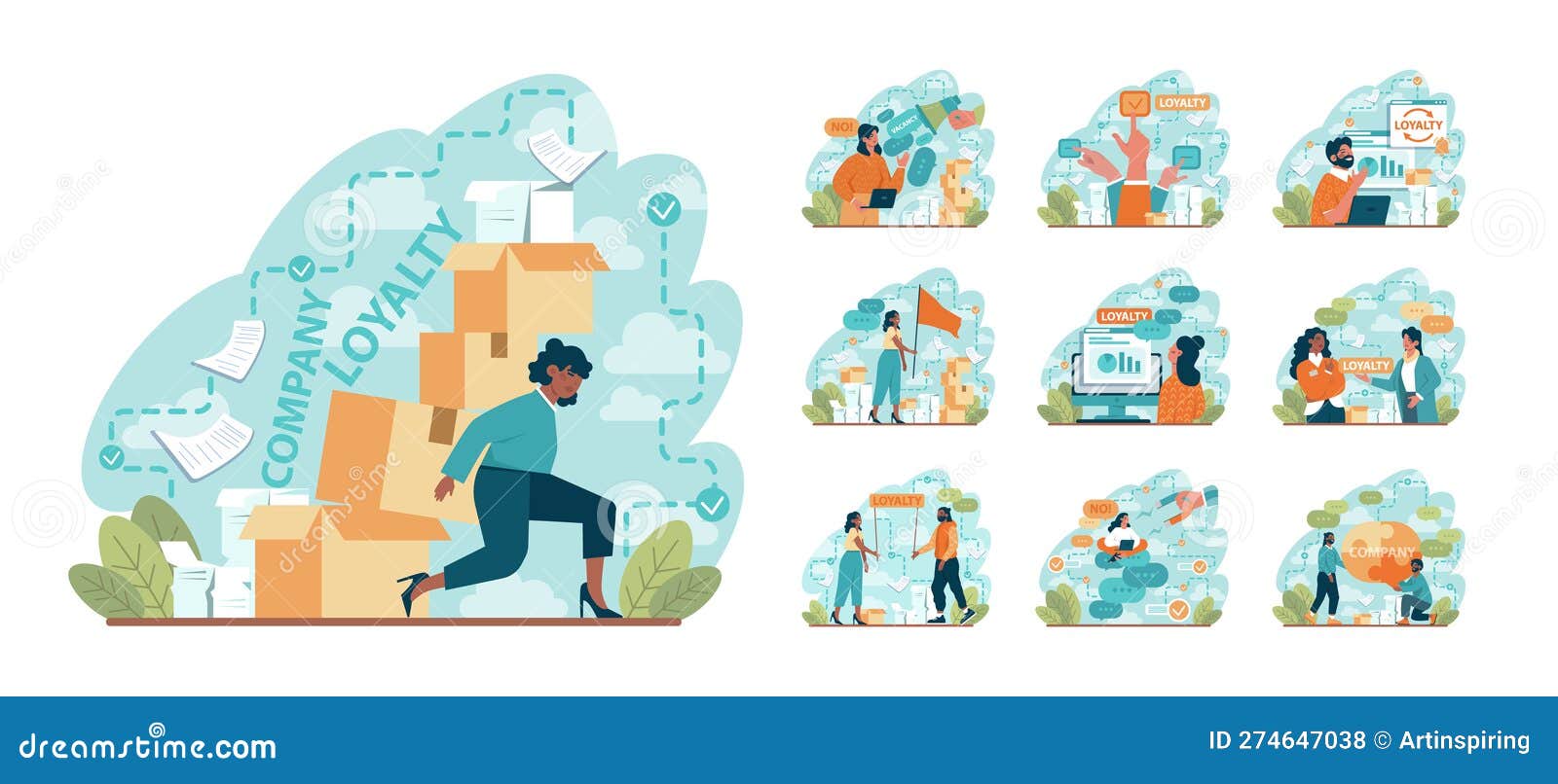 Employee Loyalty Set. Employee Loyalty, Motivation and Performance ...