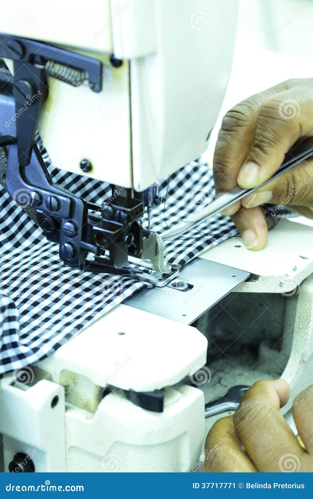 Employee Making School Uniforms Stock Image - Image of measuring ...