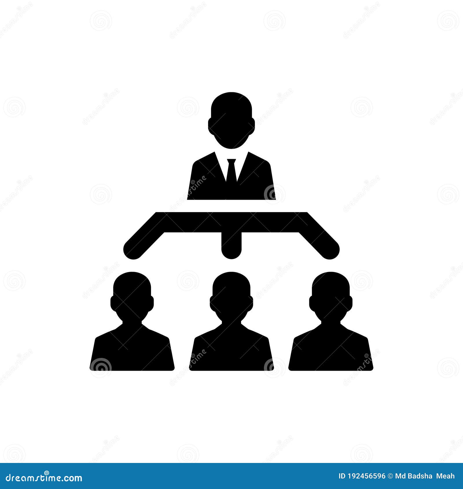 Employee Management Icon stock vector. Illustration of symbol - 192456596