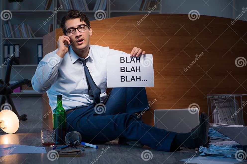 The Employee Not Satisfied with General Talk Stock Image - Image of ...