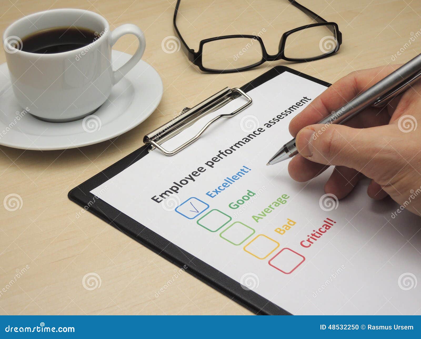 Employee Performance Assessment - Excellent Stock Photo - Image of ...