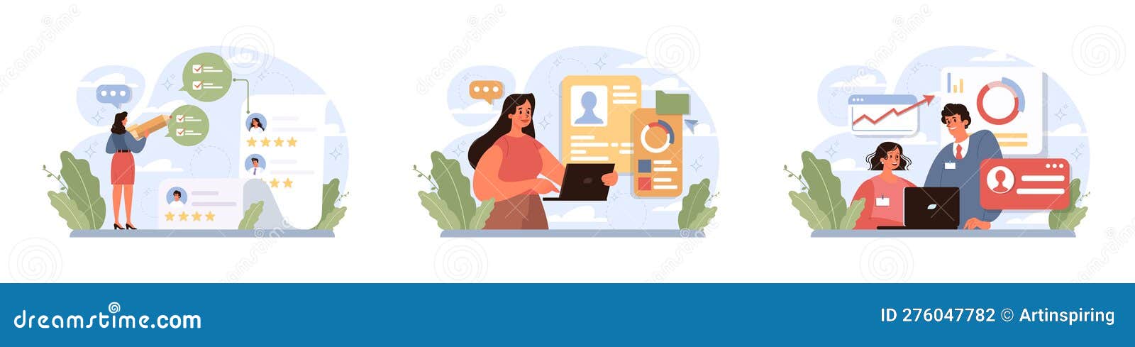 Employee Performance Management Set. Performance Indicators and Reports ...