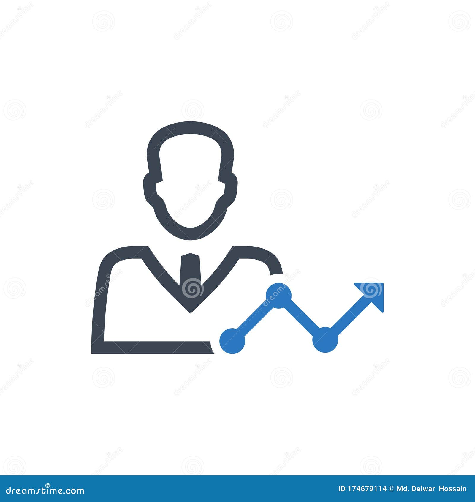 Employee Performance Report Icon Stock Vector - Illustration of vector ...