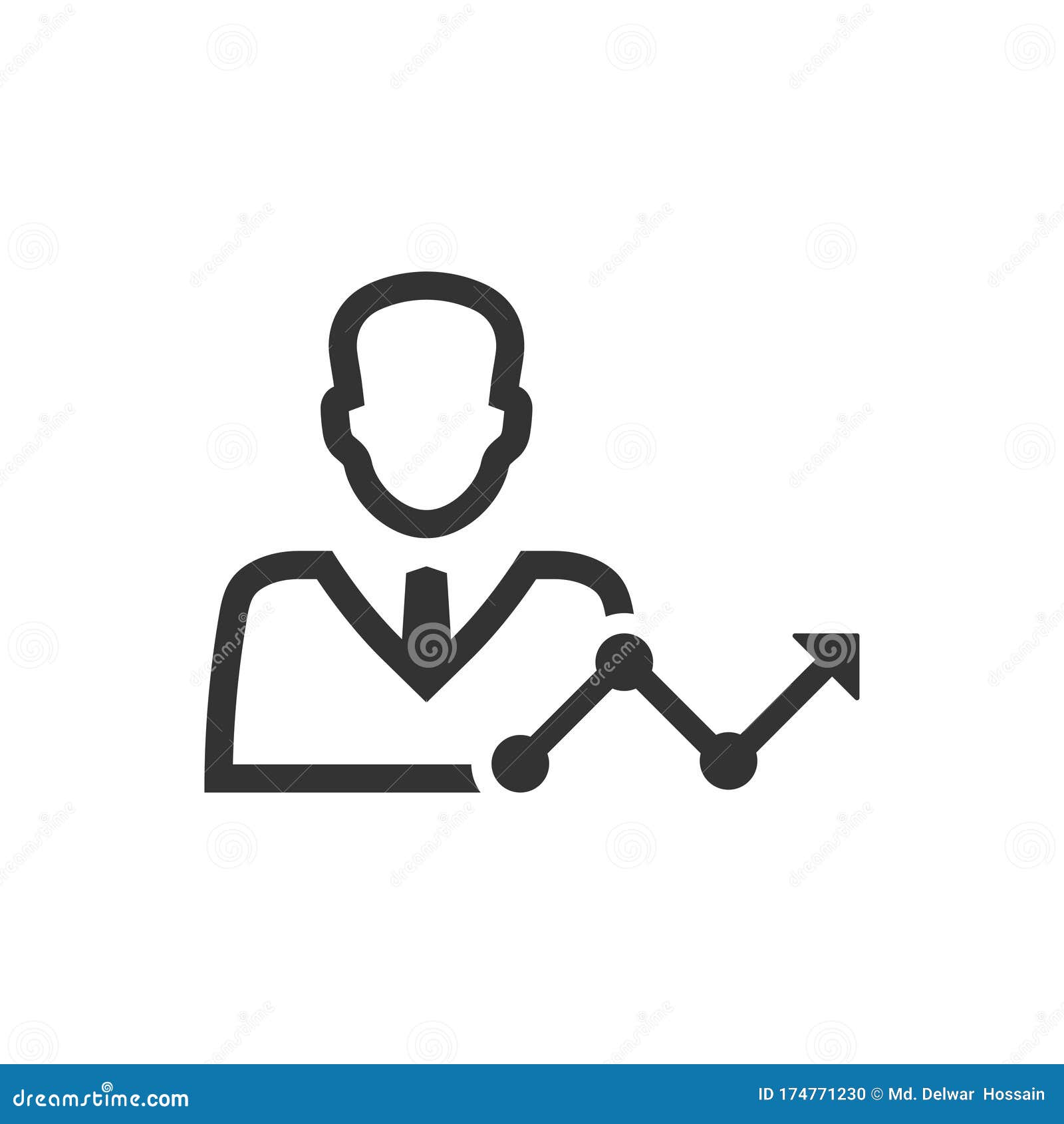 Employee Performance Report Icon Stock Vector - Illustration of ...