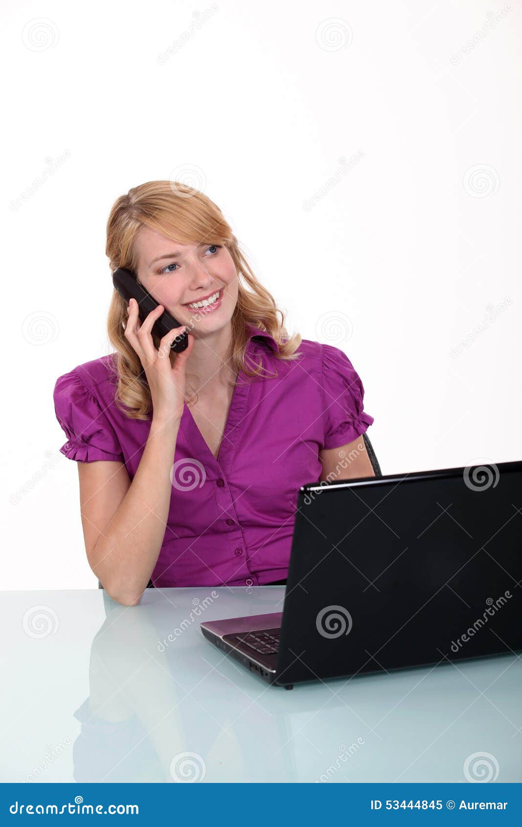 Employee on the phone stock image. Image of adviser, insurance - 53444845