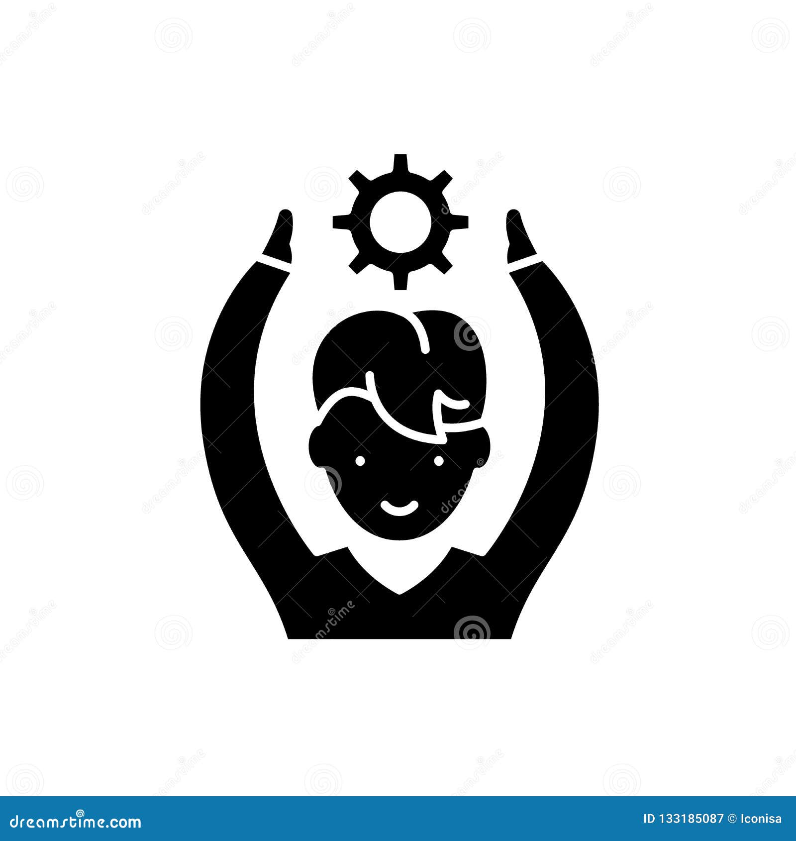 Employee Potential Black Icon, Vector Sign on Isolated Background ... Employee Potential Black Icon, Vector Sign on Isolated Background ...