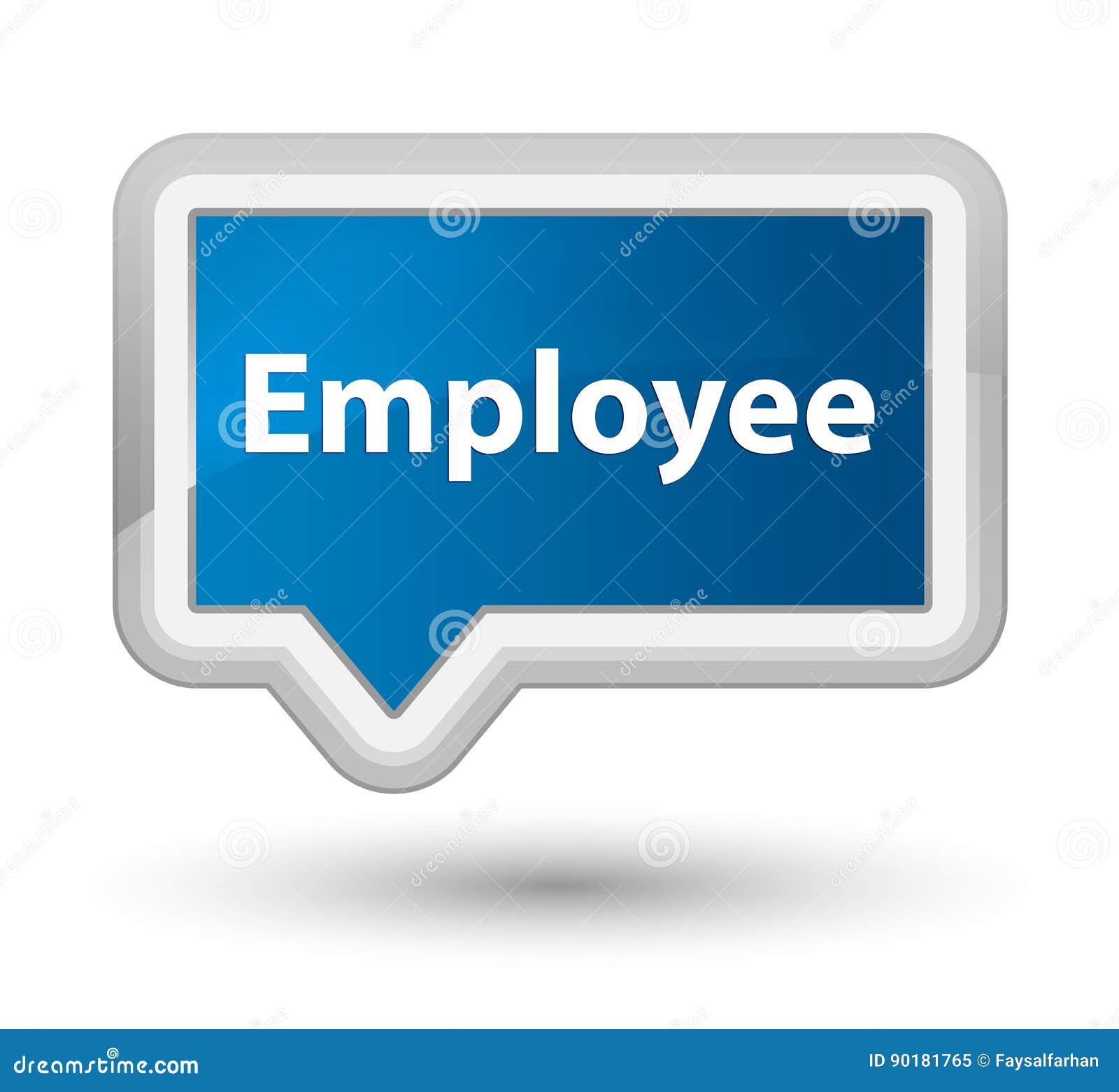 Employee Prime Blue Banner Button Stock Illustration - Illustration of ...