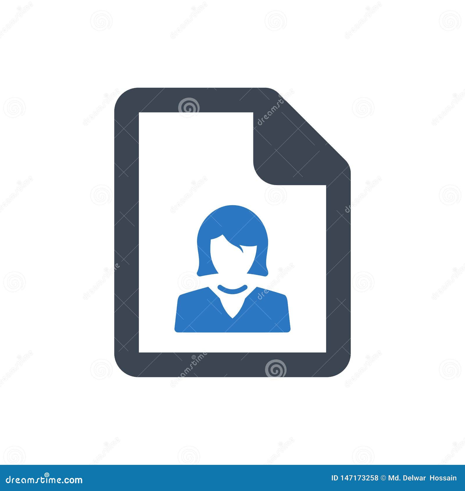 Employee profile icon stock vector. Illustration of user - 147173258