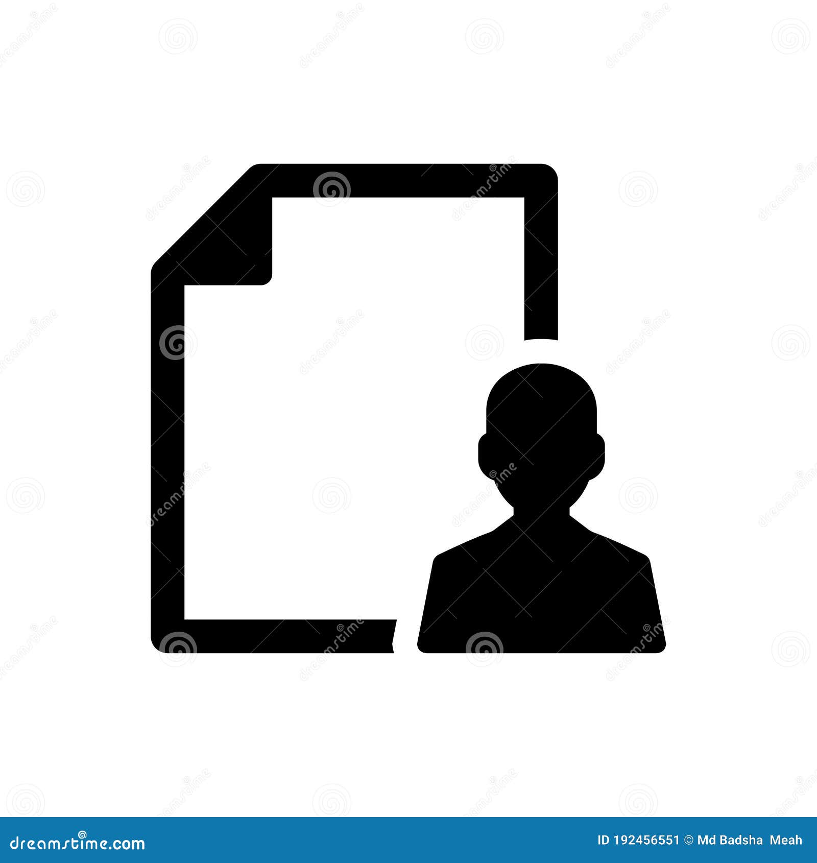 Employee Profile Icon stock vector. Illustration of icon - 192456551