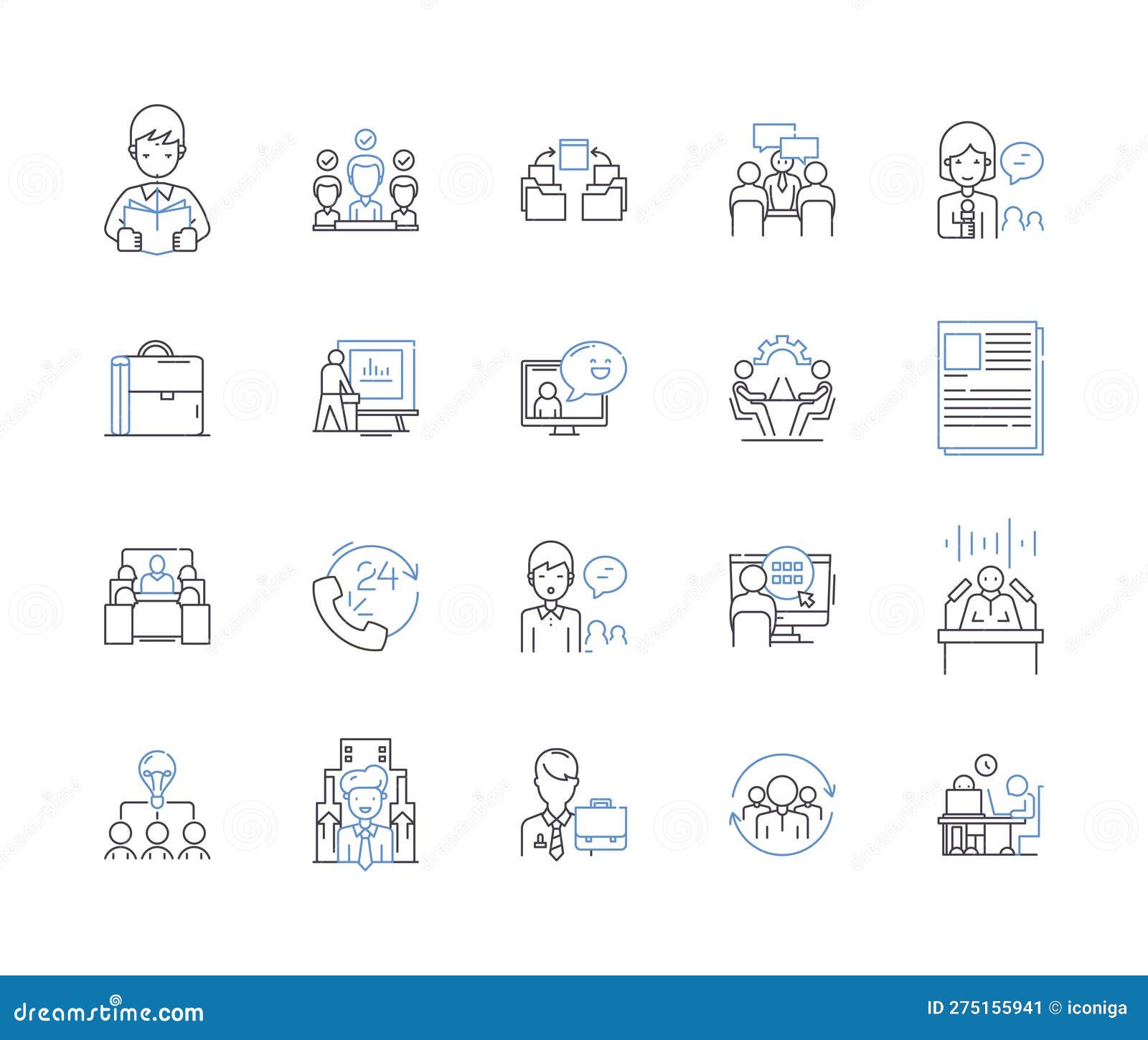 Employee Progress Outline Icons Collection. Employee, Progress ... Employee Progress Outline Icons Collection. Employee, Progress ...