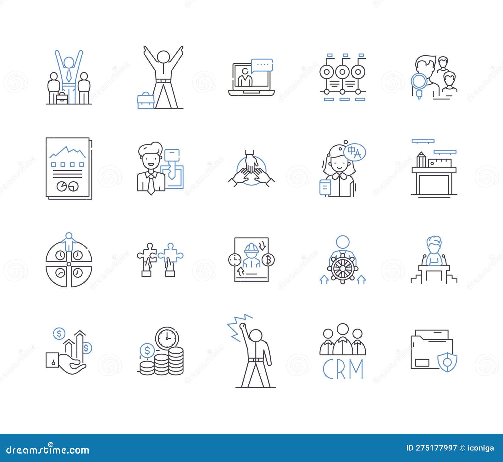 Employee Progress Outline Icons Collection. Employee, Progress ... Employee Progress Outline Icons Collection. Employee, Progress ...
