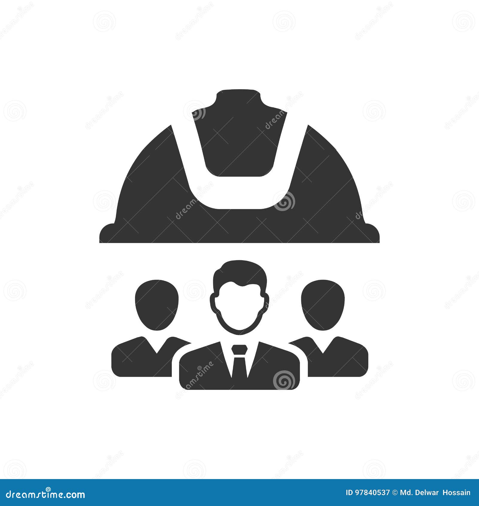 Employee Protection Icon stock vector. Illustration of insurance - 97840537