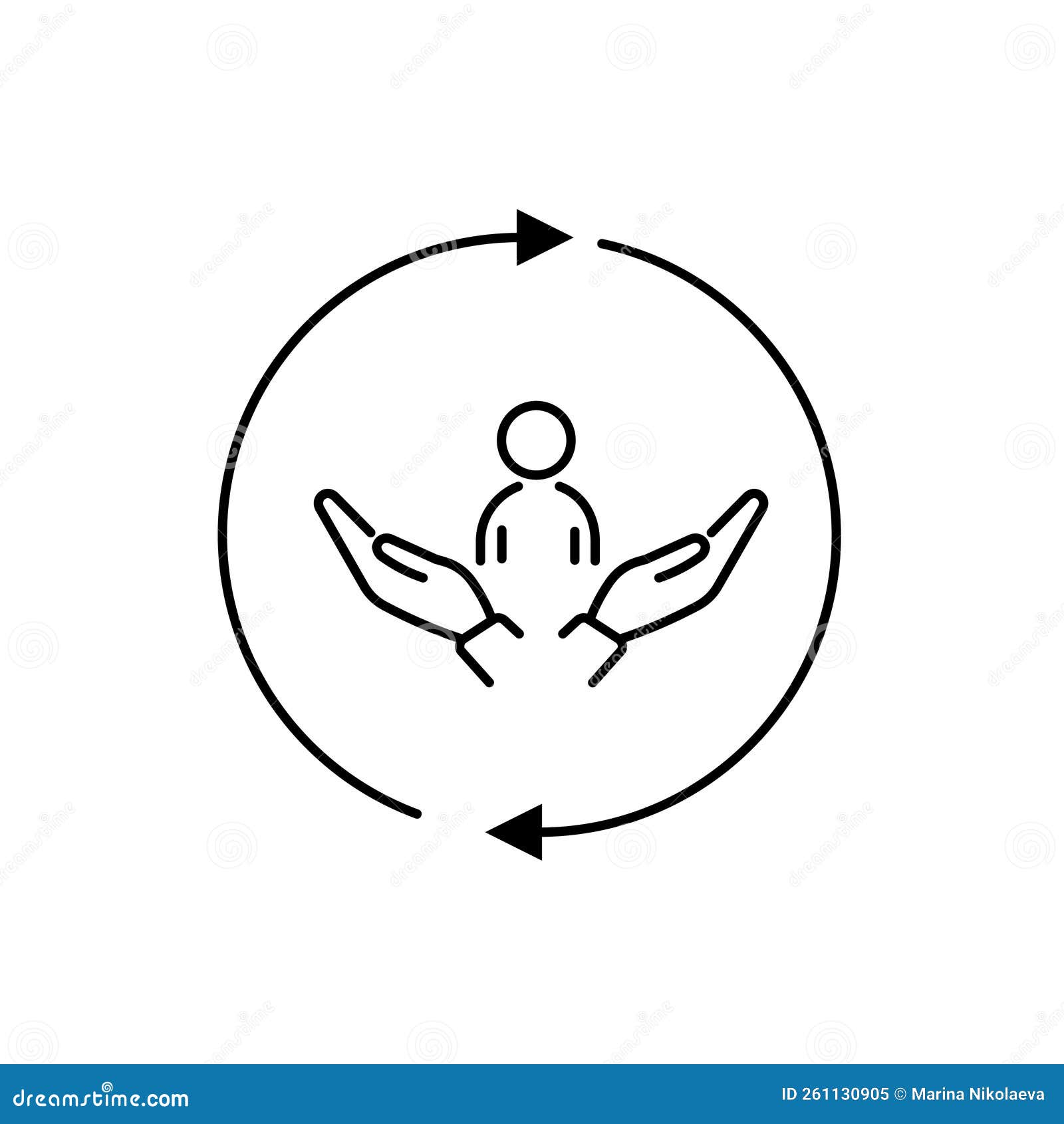 Employee Protection Icon and Logo Stock Vector - Illustration of ...