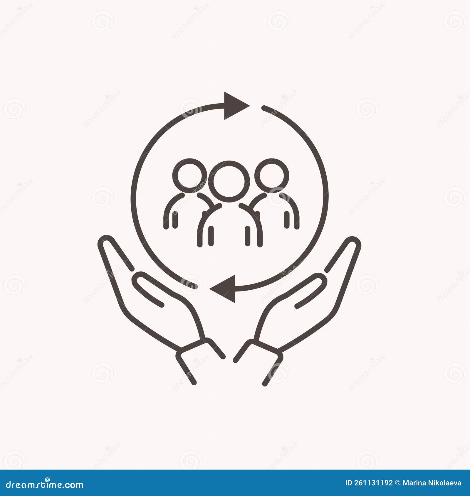 Employee Protection Icon and Logo Stock Vector - Illustration of ...