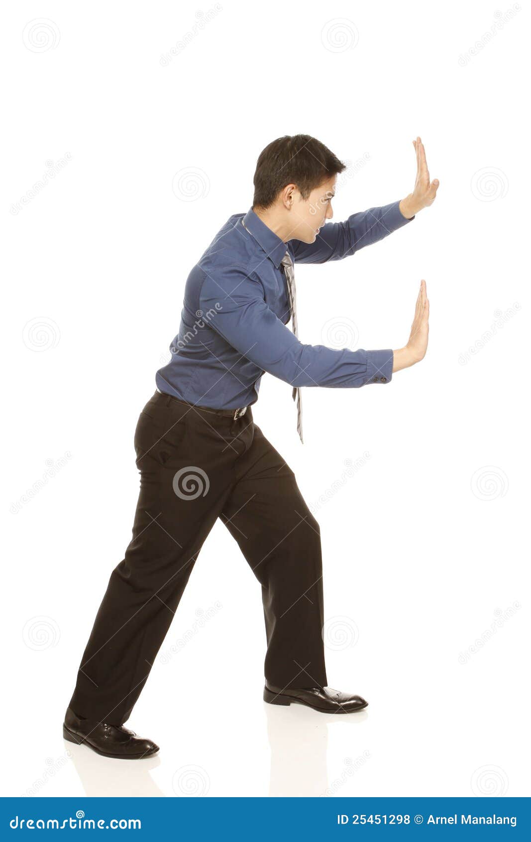 Employee Pushing stock photo. Image of necktie, male - 25451298