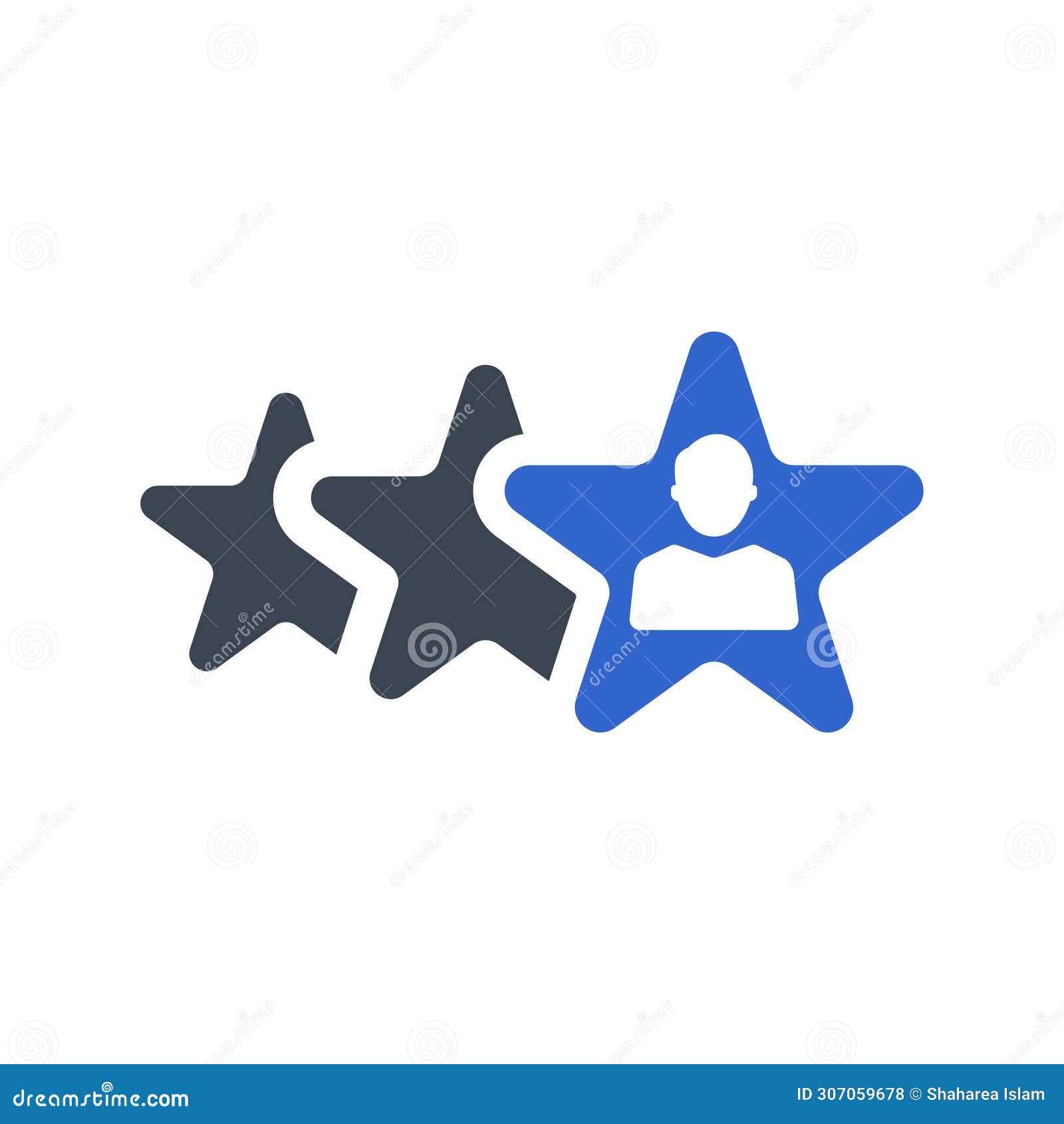 Employee rating Icon stock vector. Illustration of icon - 307059678