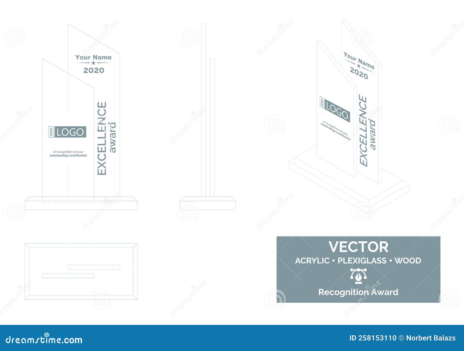 Abstract Trophy Cup Form Lines, Low Poly, Point Connecting Network On ...