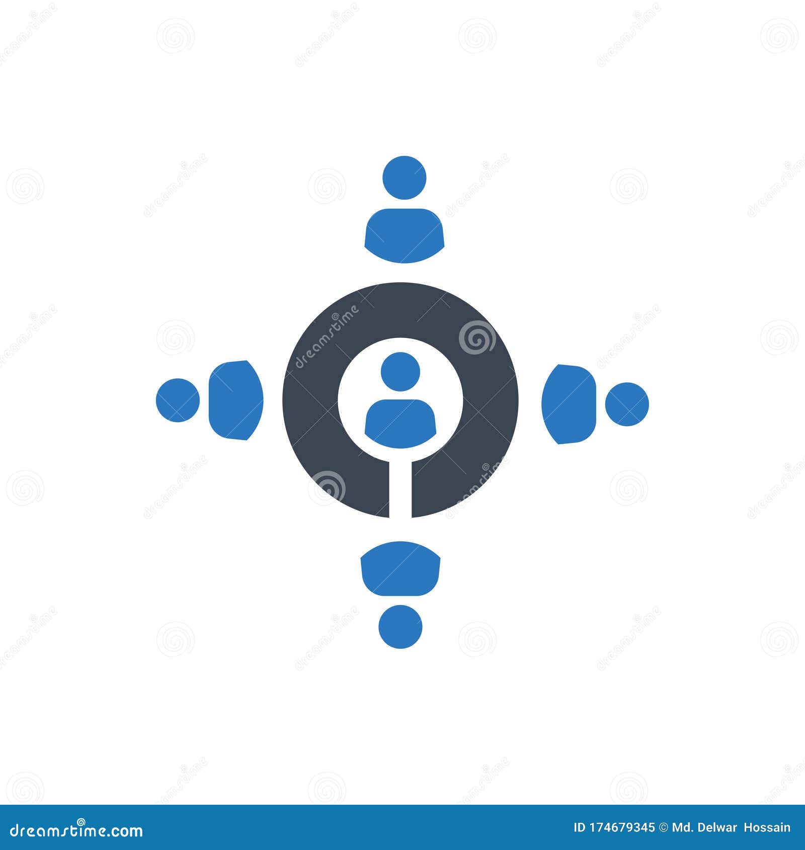 Employee recruitment icon stock vector. Illustration of search - 174679345