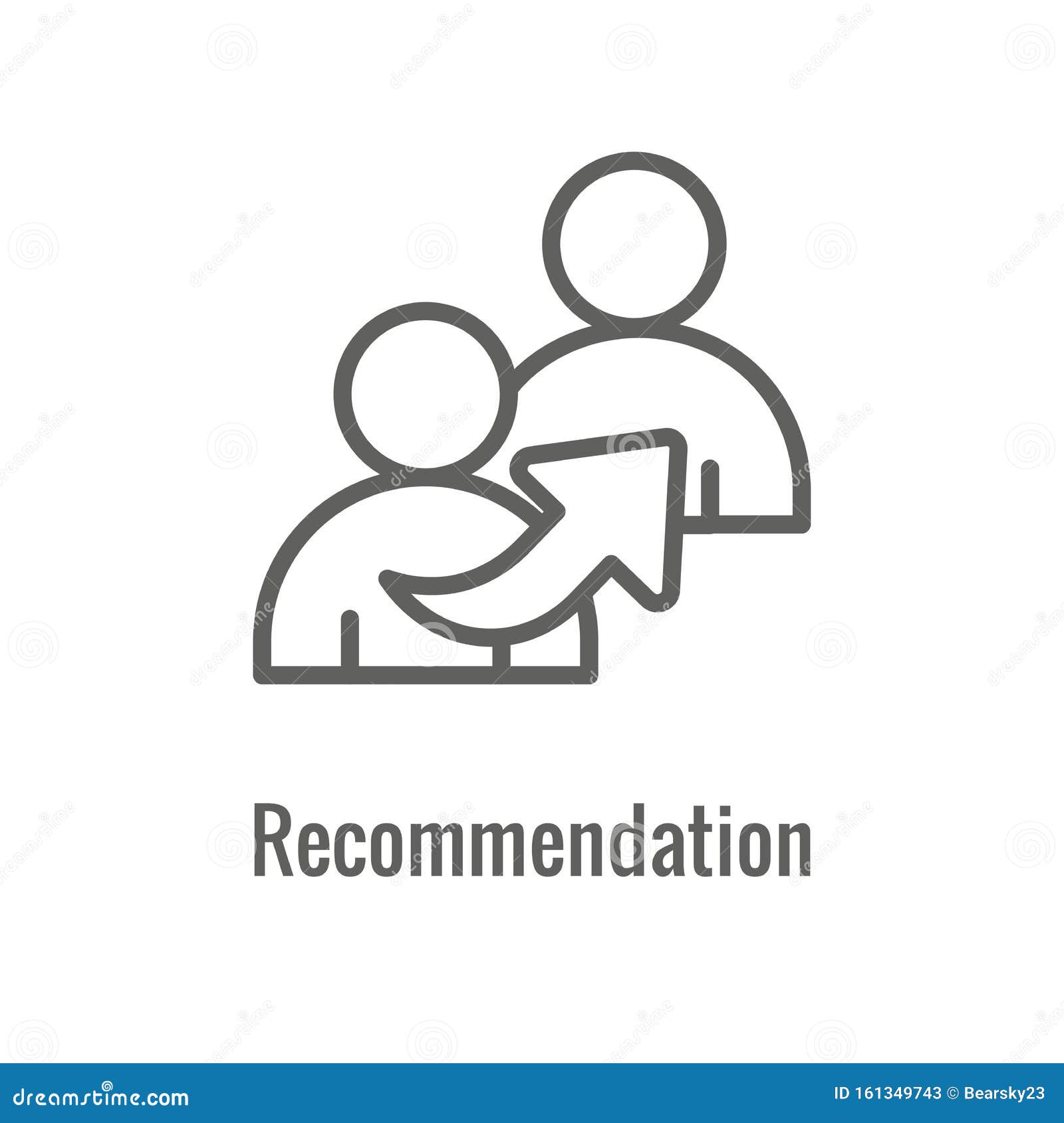 Employee Referral Process Icon - Networking, Recommendation, and ...