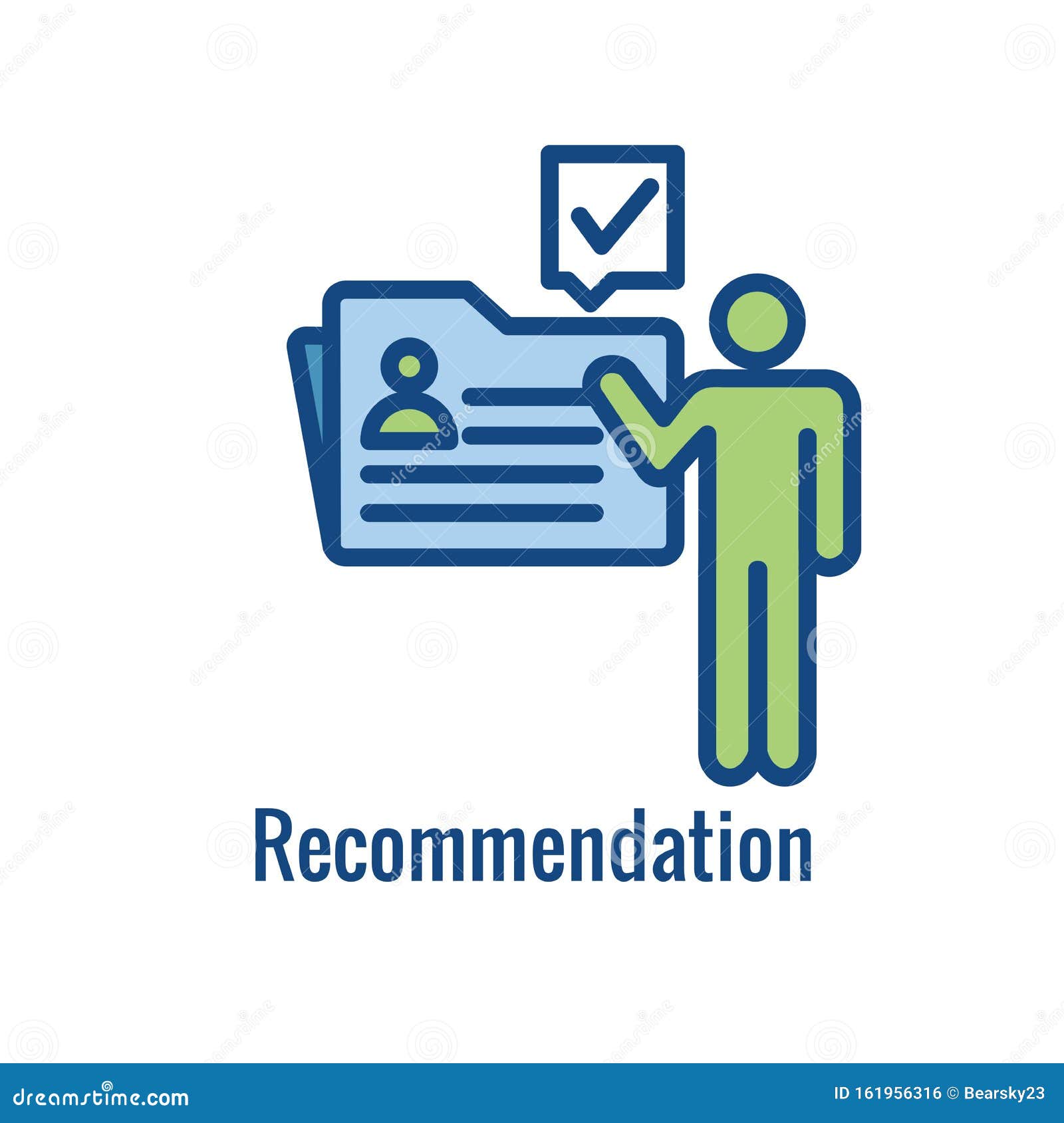 Employee Referral Process Icon - Networking, Recommendation, and ...