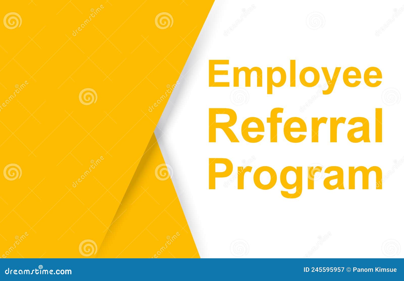 Employee Referral Program Banner Vector with Copy Space Human Resource ...
