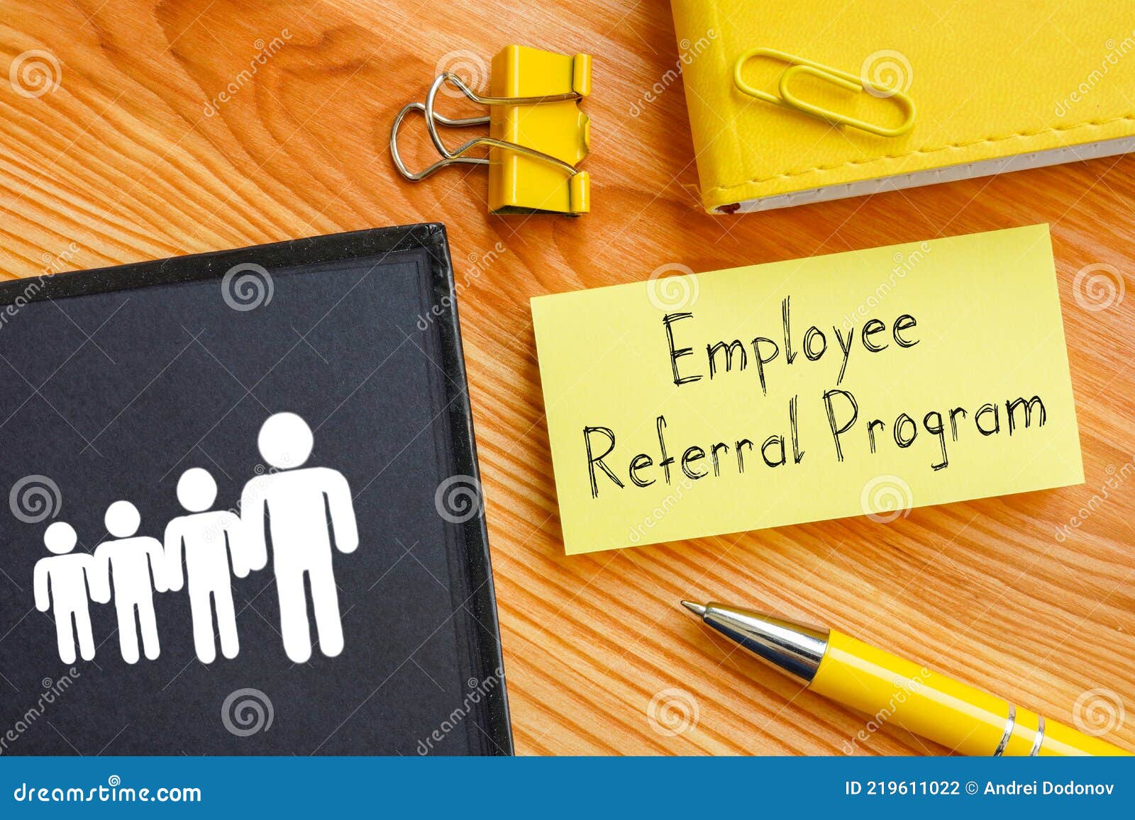 Employee Referral Program is Shown on the Business Photo Using the Text ...