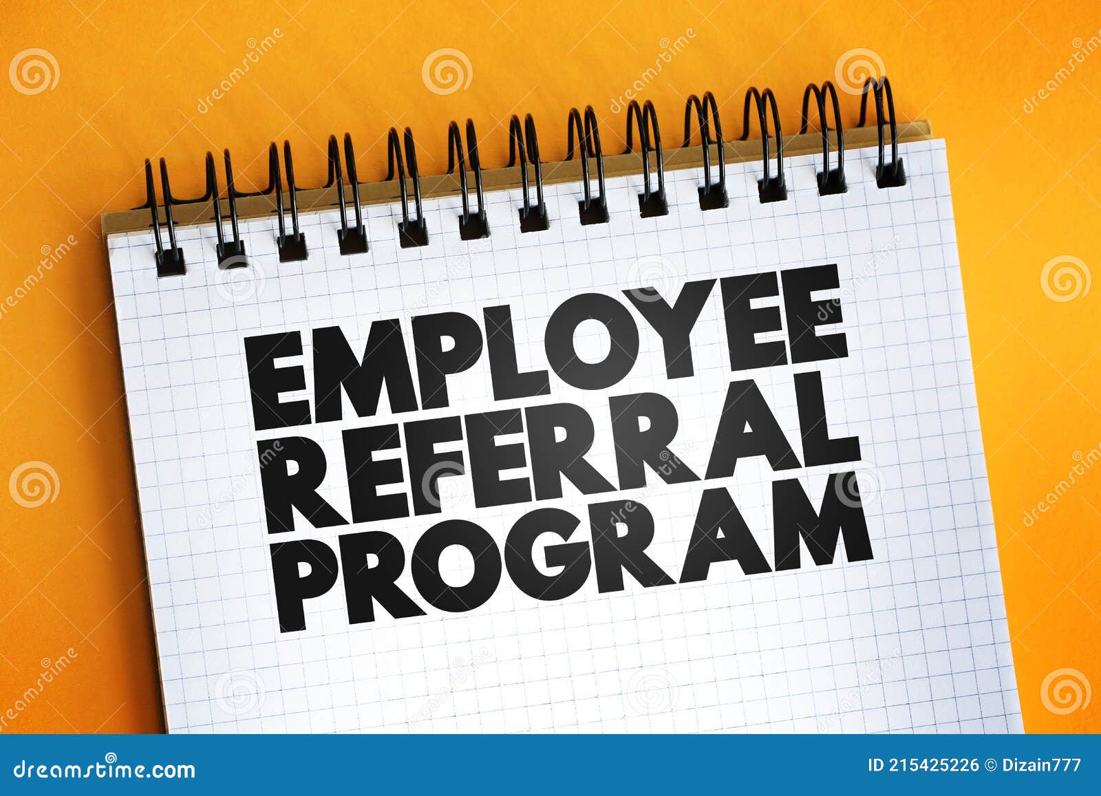 Employee Referral Program Text Quote on Notepad, Concept Background ... Employee Referral Program Text Quote on Notepad, Concept Background ...