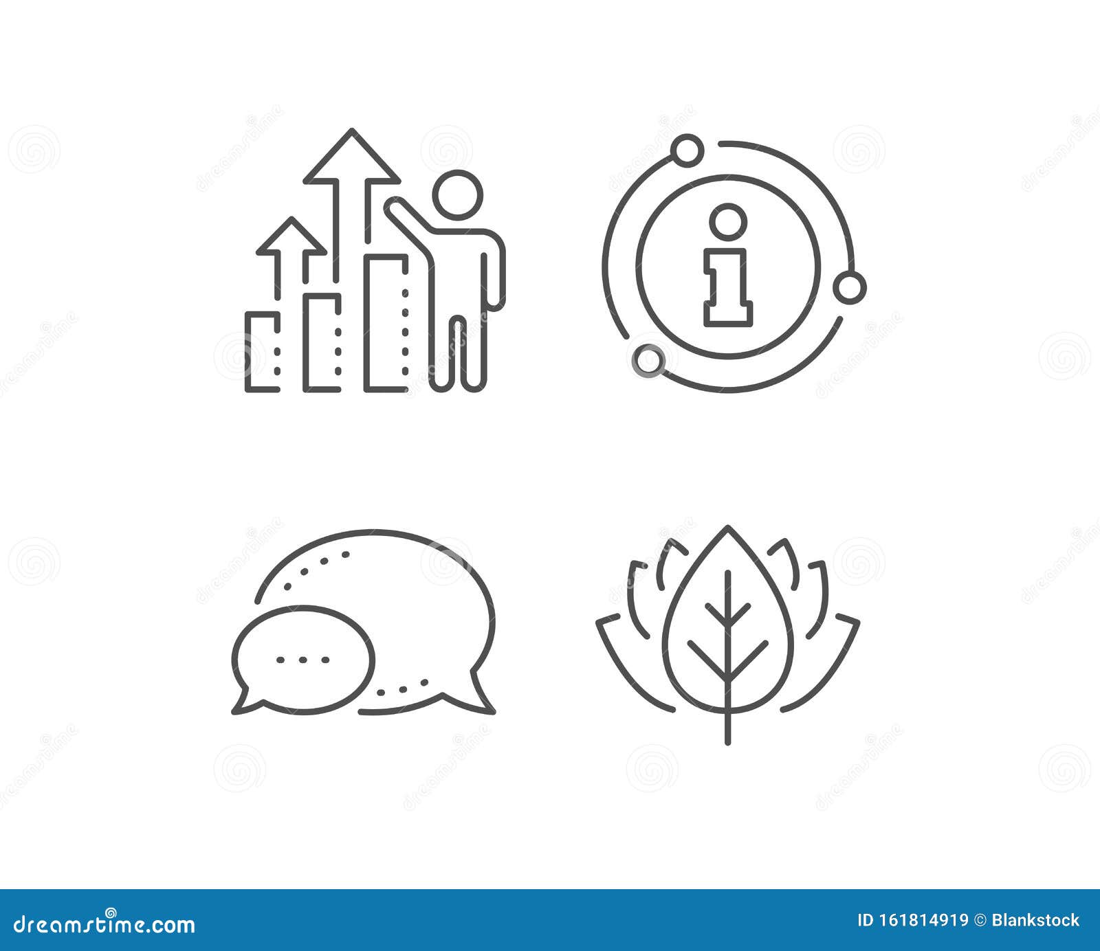 Employee Results Line Icon. Work Result Sign. Statistics Chart. Vector ...