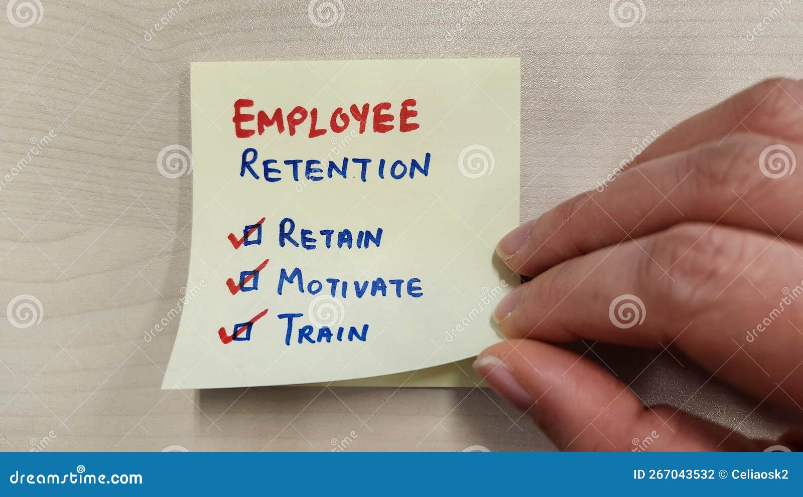 Employee Retention Programme. Retain, Motivate and Train Stock Photo ...
