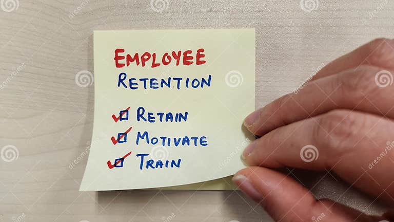 Employee Retention Programme. Retain, Motivate and Train Stock Photo ...