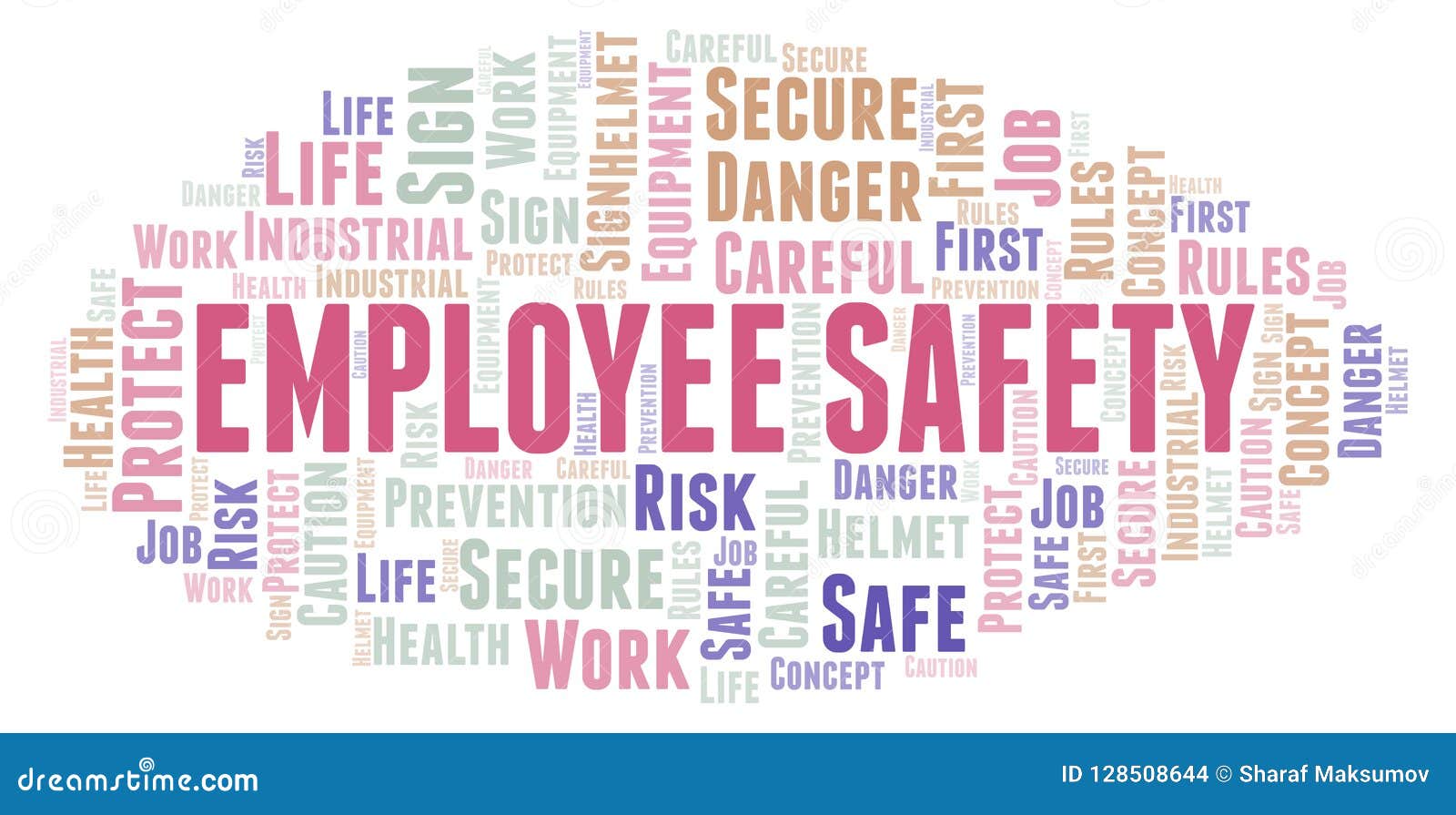 Employee Safety Word Cloud. Stock Illustration - Illustration of danger ...