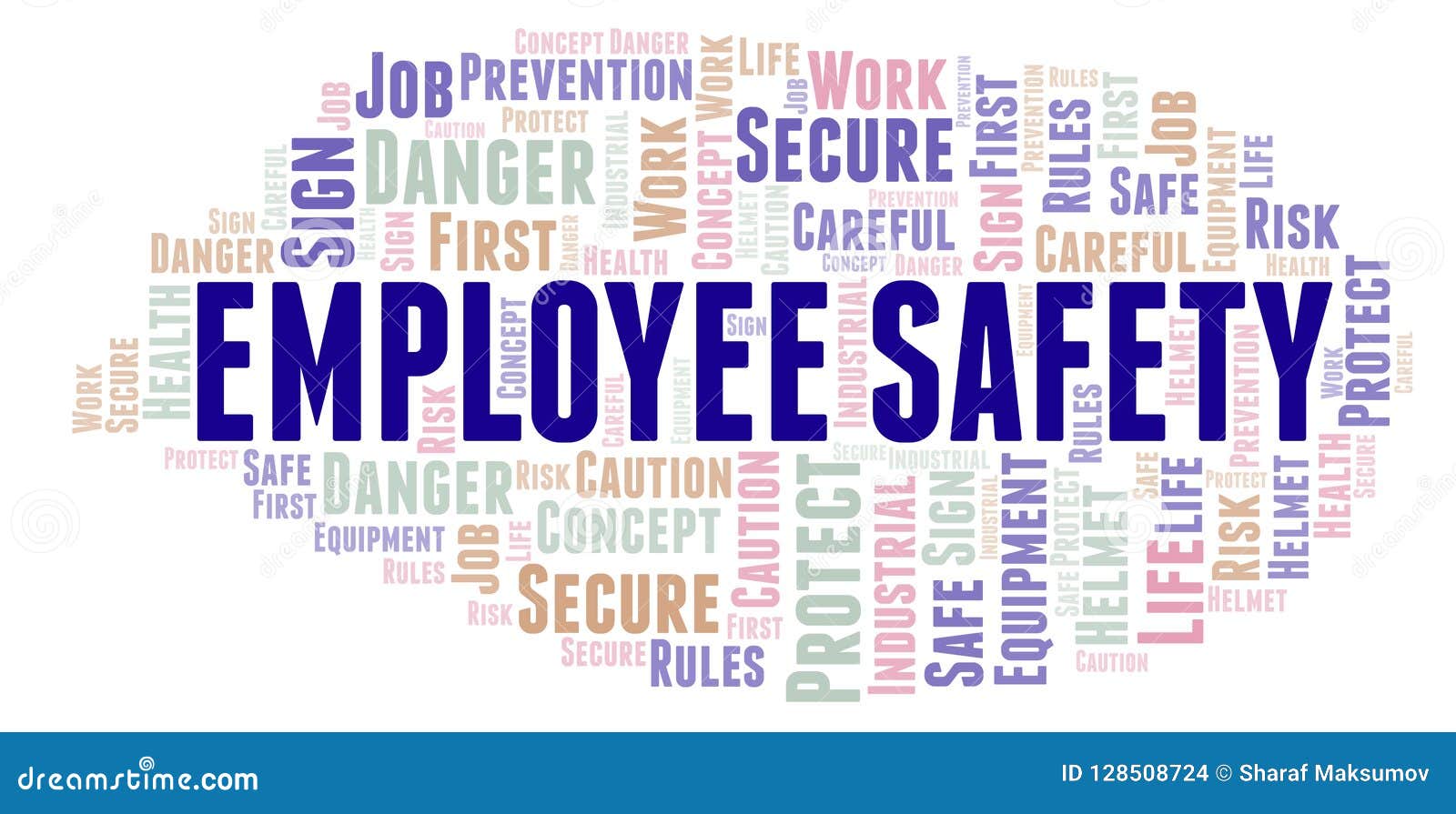 Employee Safety Word Cloud. Stock Illustration - Illustration of bubble ...