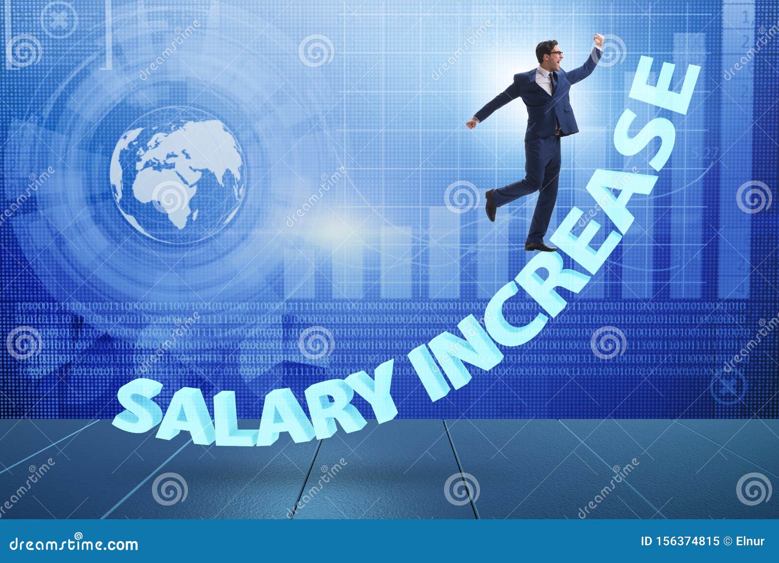 Employee in Salary Increase Concept Stock Image - Image of concept ...